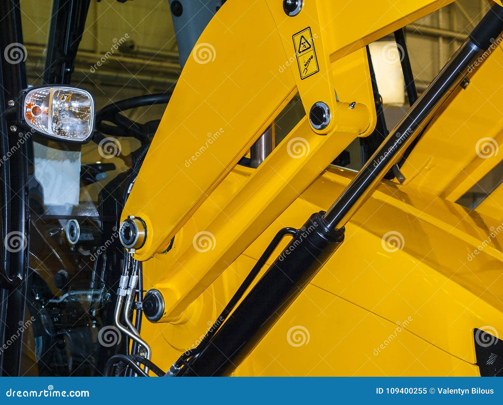 Lifting Mechanism of Loader Stock Image - Image of high, elevator ...