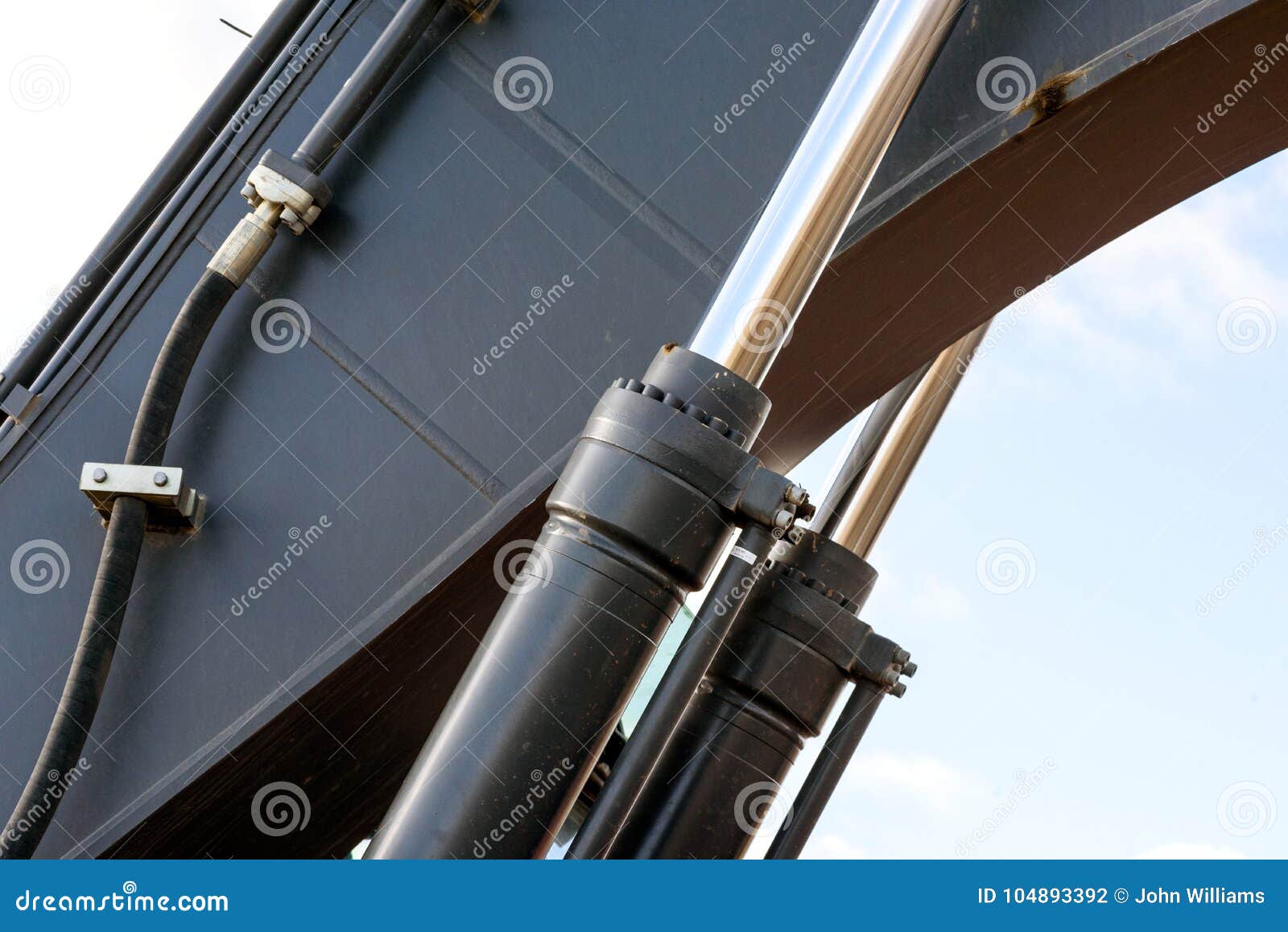 Hydraulic Machine Arm Pipes Excavator Editorial Photography - Image of ...