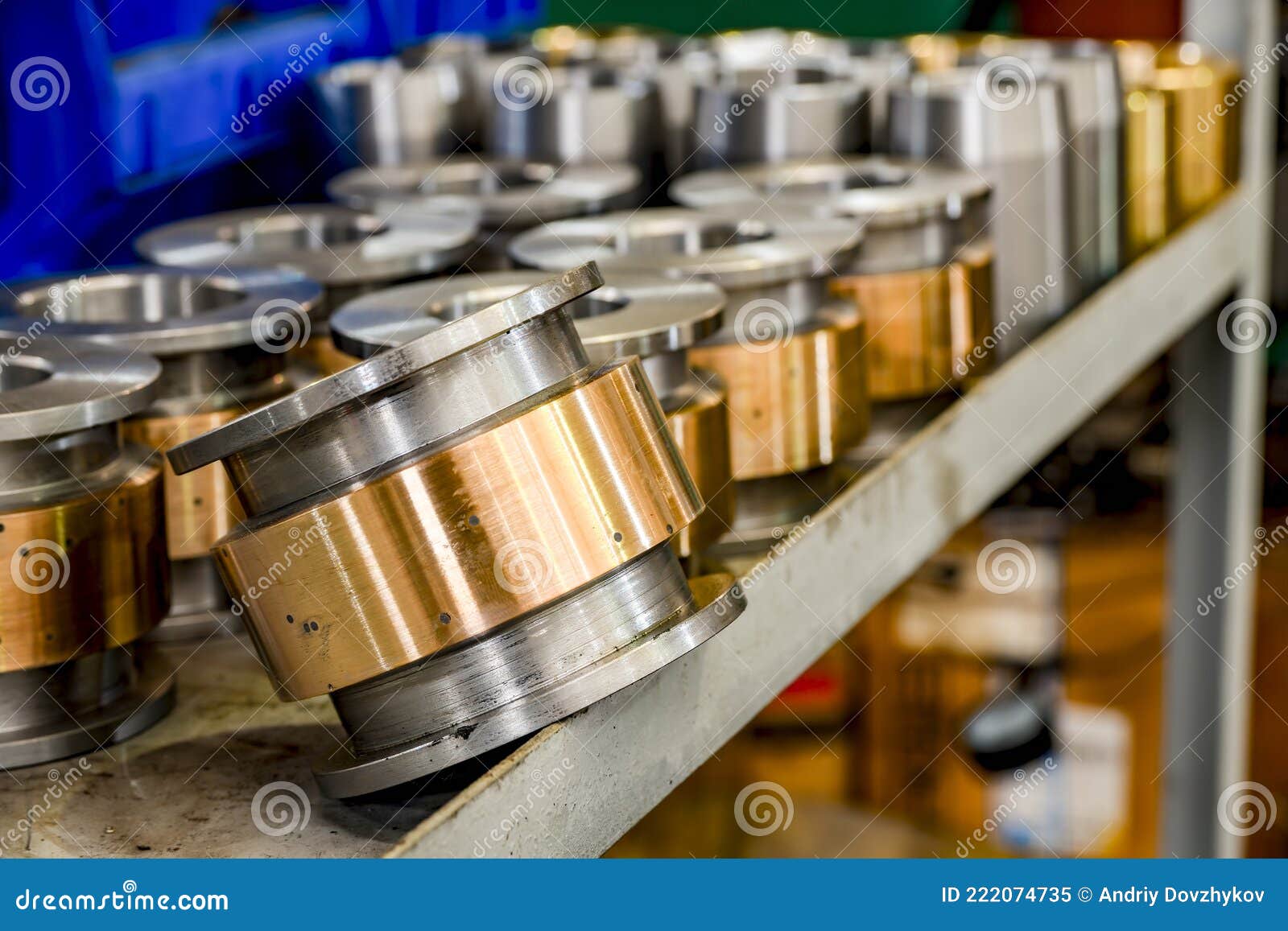 Hydraulic Piston And Cylinder On A Rack In A Warehouse Royalty-Free ...