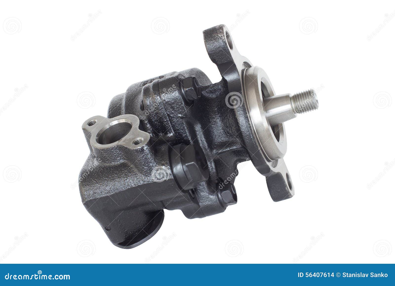 Hydraulic Power Steering Pump Stock Photo - Image of machine, machanic ...