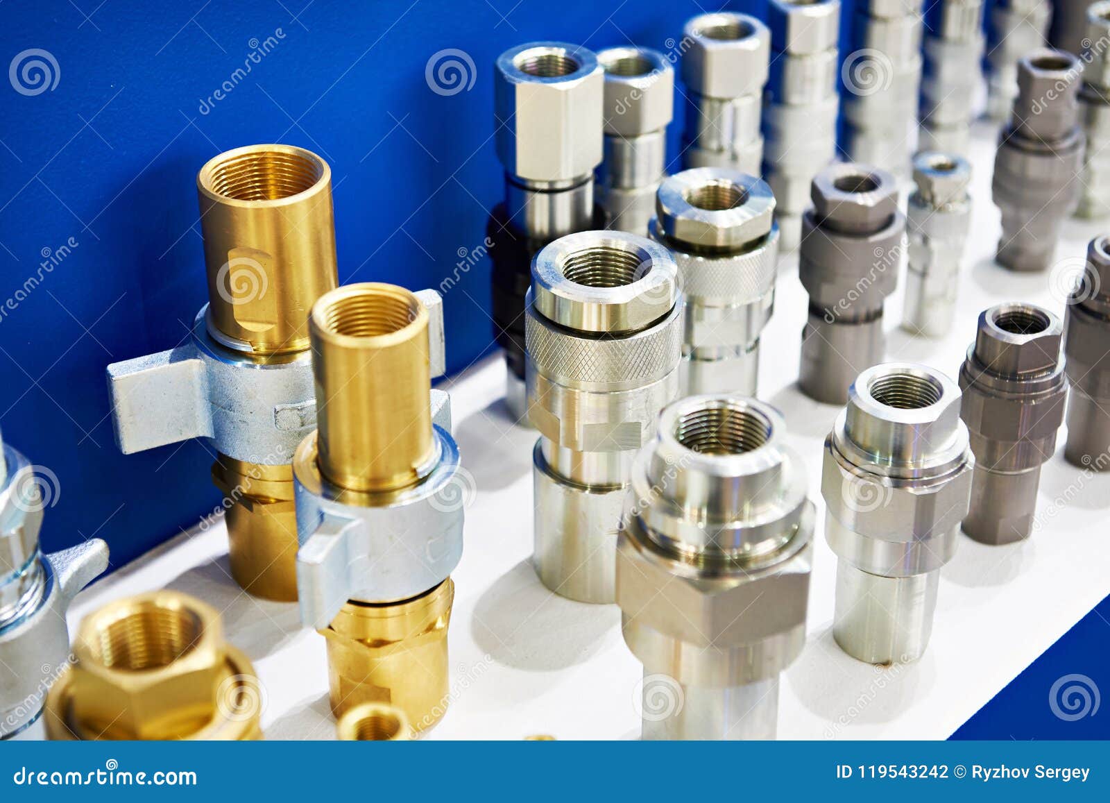 Hydraulic quick coupler stock photo. Image of connection - 119543242