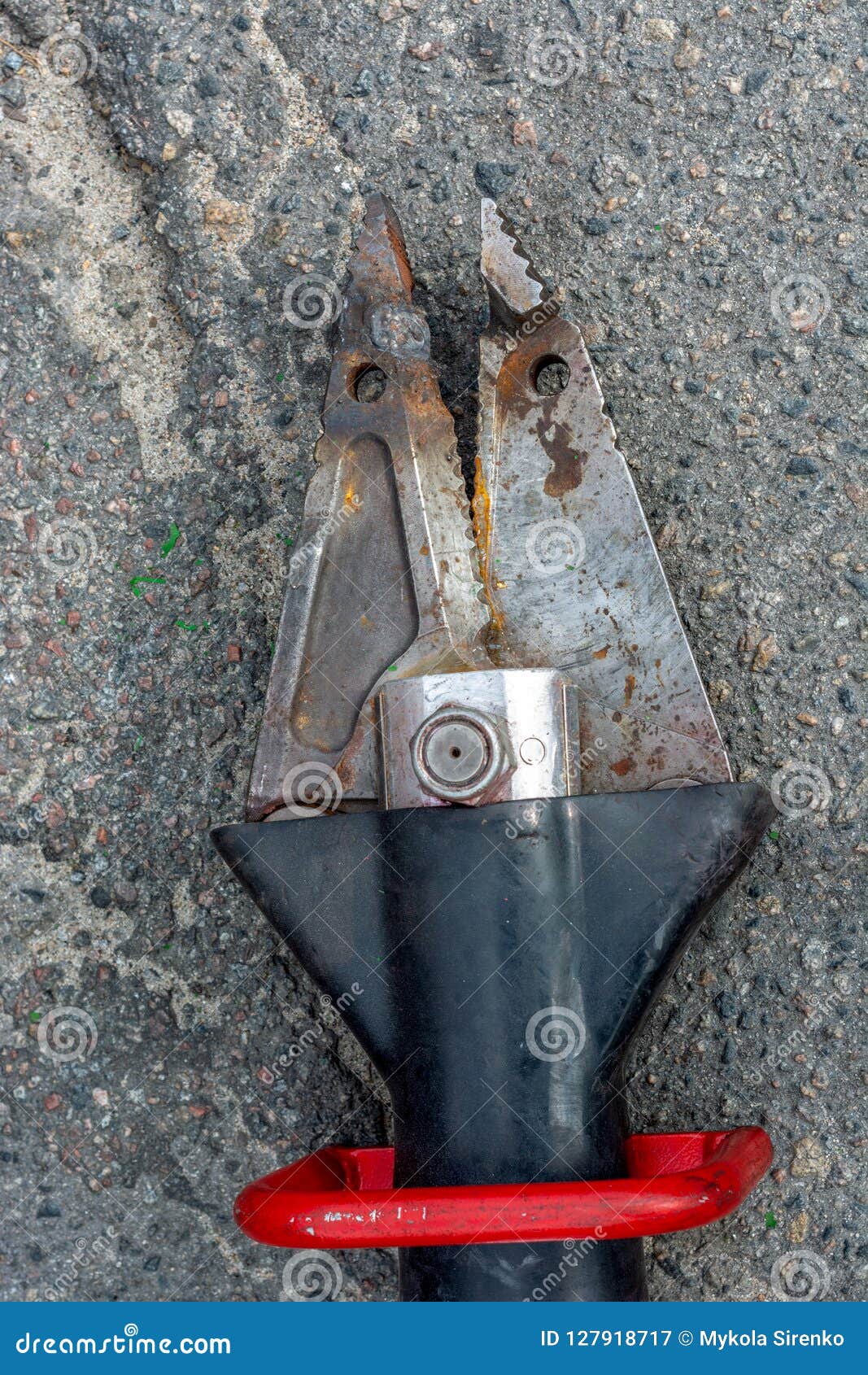 Hydraulic Shears Rescue Squad on the Street Day Stock Image - Image of ...