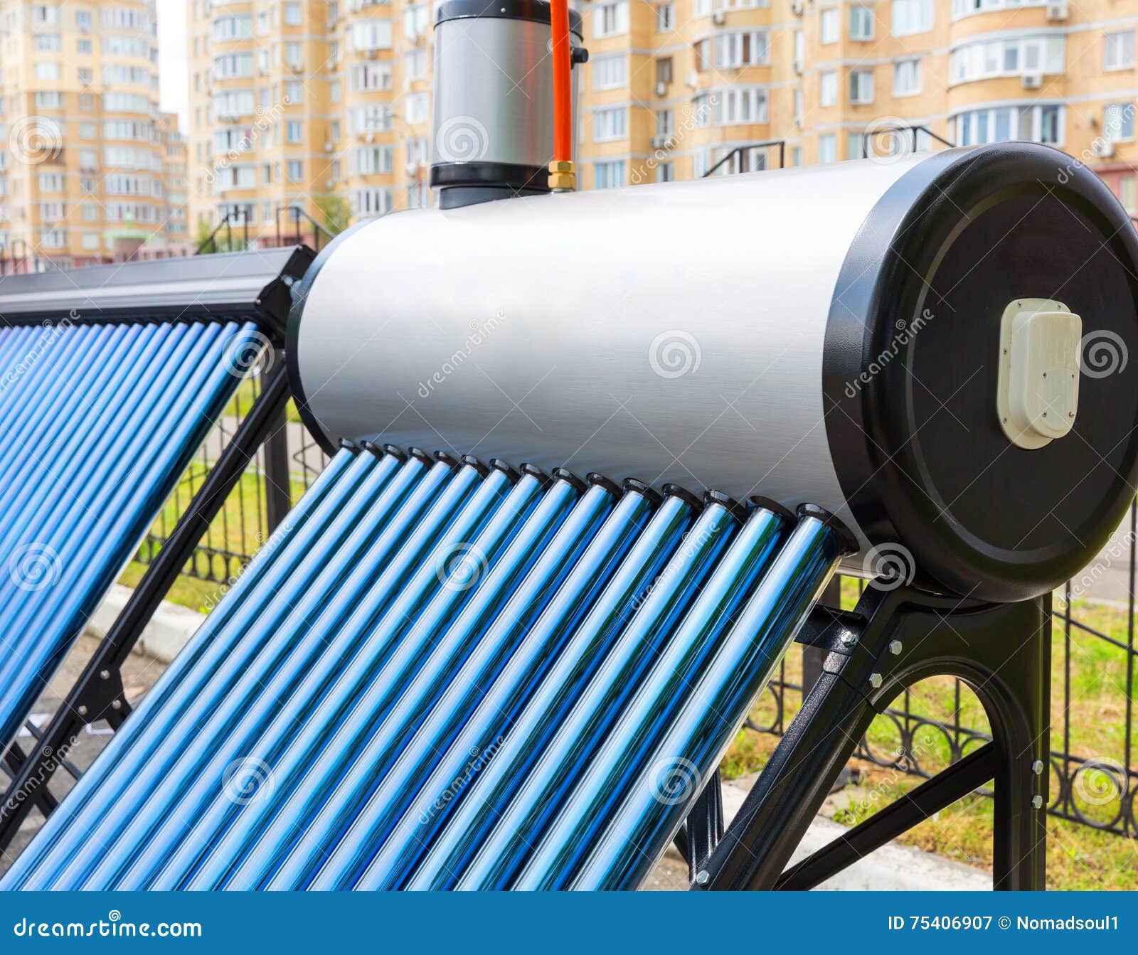 Hydraulic solar panel stock image. Image of power, construction - 75406907