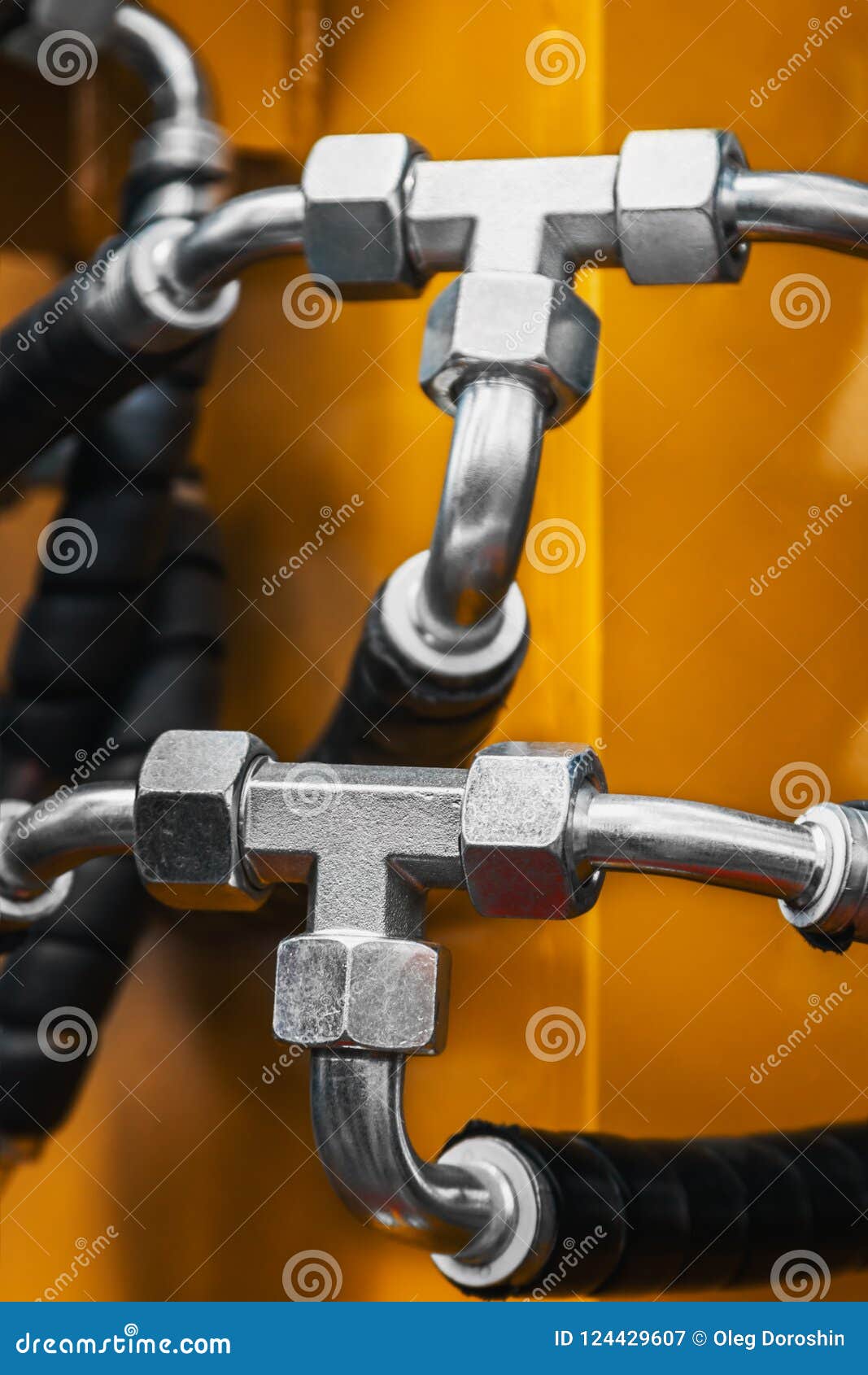 Hydraulic System of the Tractor, Tube and Connections Stock Image ... Hydraulic System of the Tractor, Tube and Connections Stock Image ...