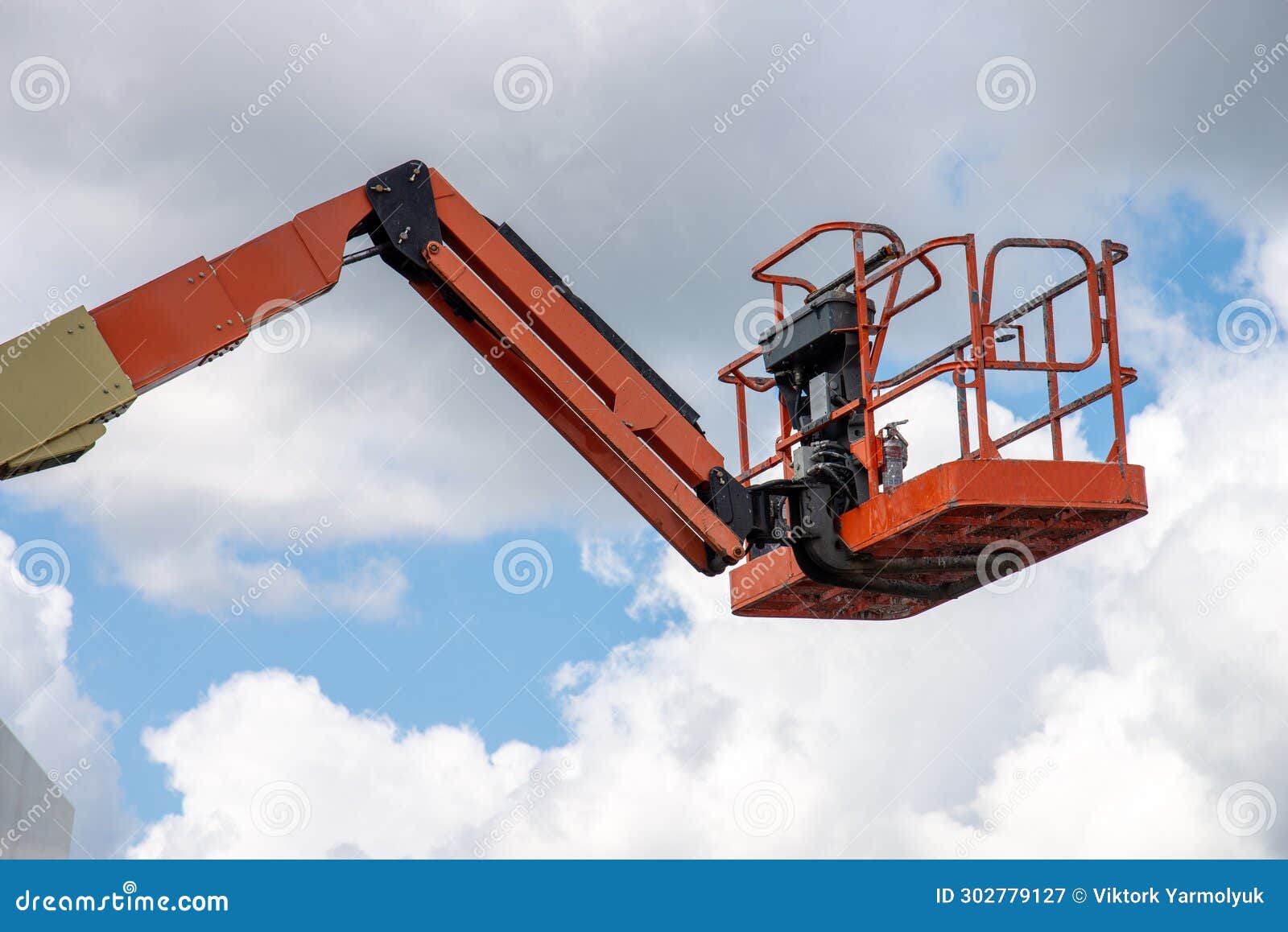 Hydraulic Telescopic Platform Stock Image - Image of repair, lift ...