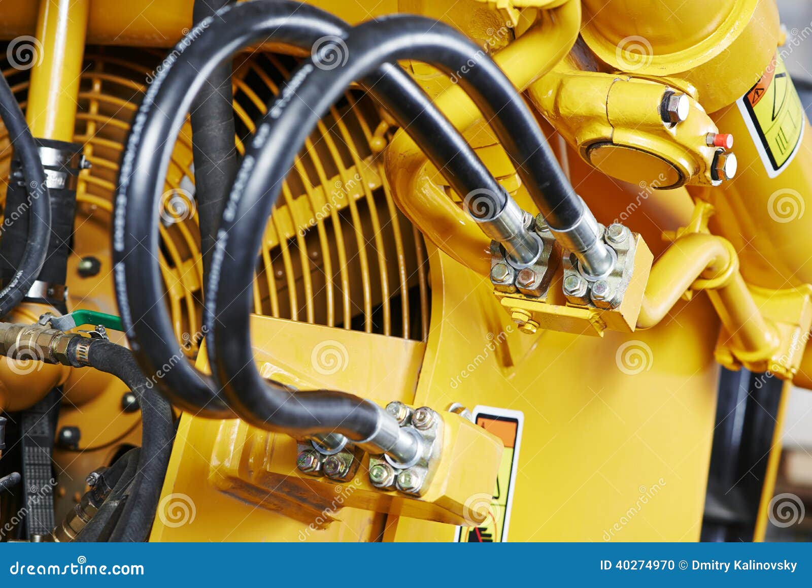 Hydraulica van machines stock foto. Image of bouw, techniek - 40274970