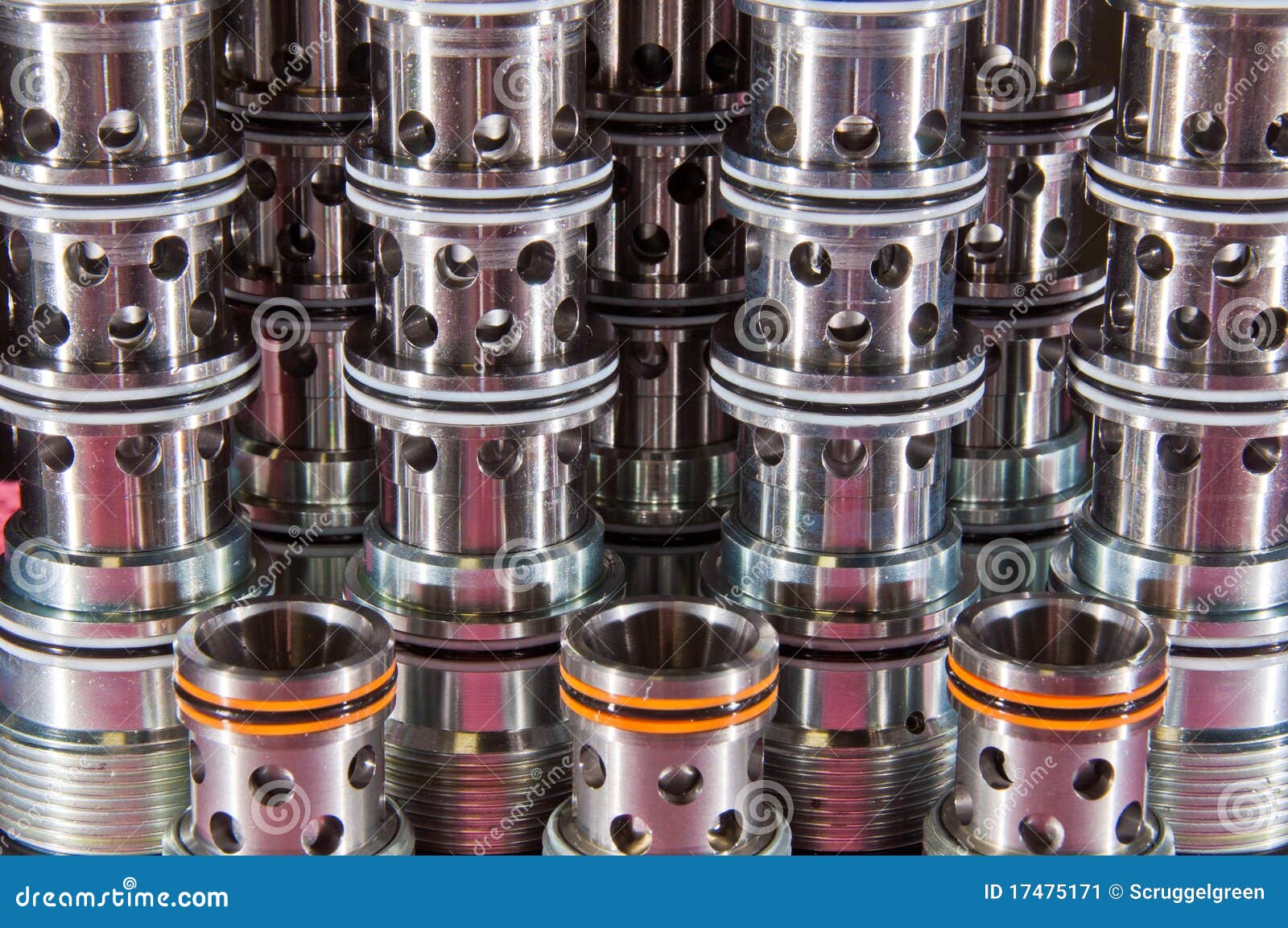 Hydraulics stock image. Image of control, blue, aluminum - 17475171