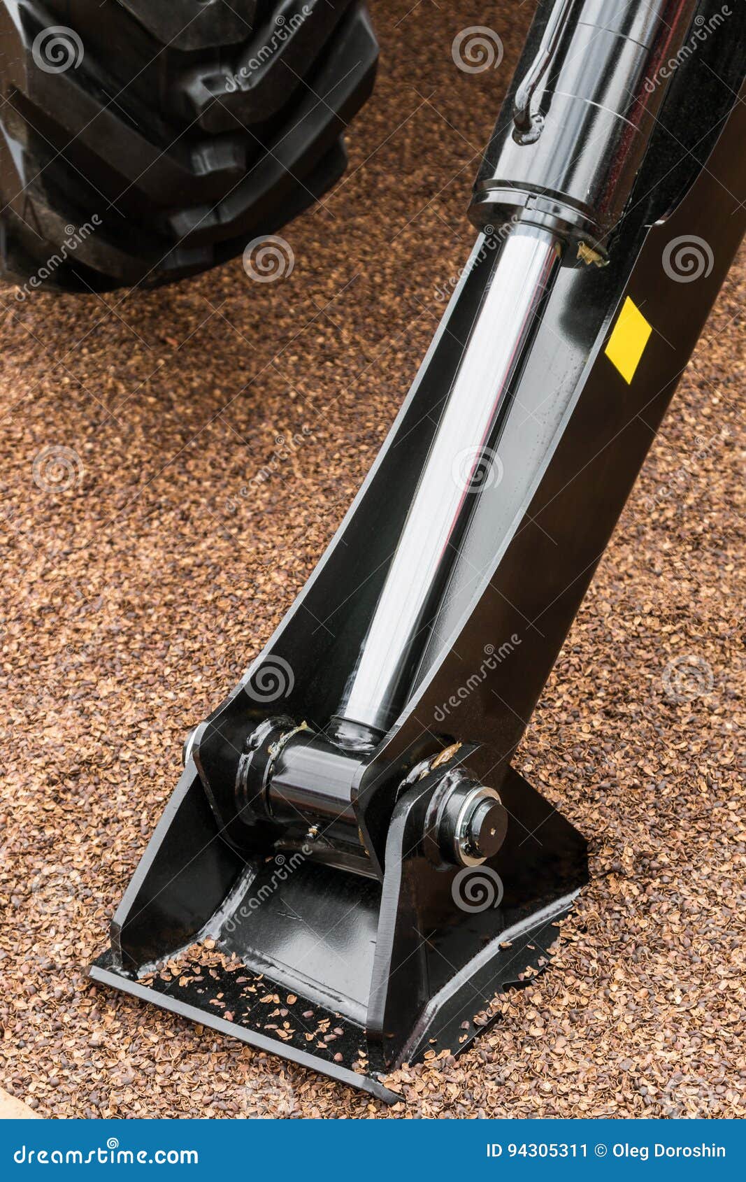 Hydraulics Crane Support. Hydraulics Crane Support Is On The Ground ...