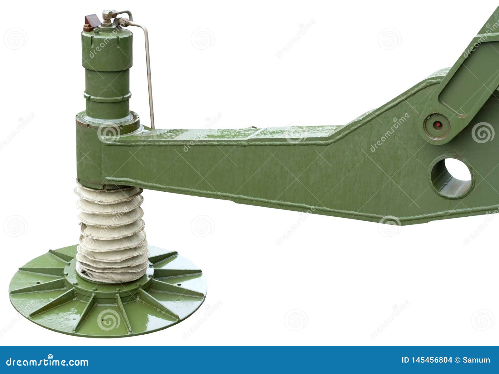 Hydraulics crane support stock photo. Image of industrial - 145456804