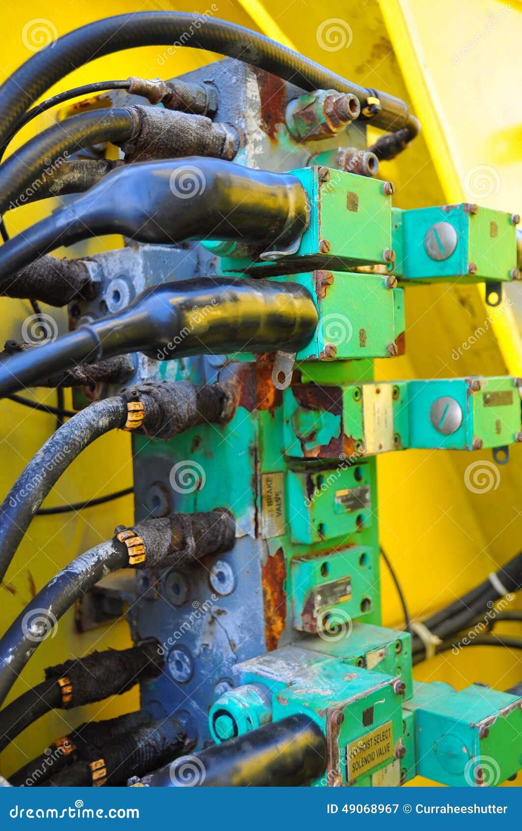 Hydraulics Equipment, Hydraulics System in Industry or Hard Work Stock ...