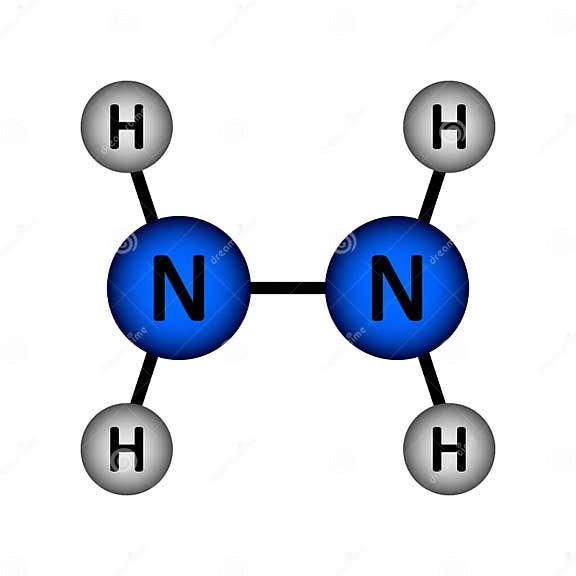 Hydrazine molecule icon stock illustration. Illustration of science ...