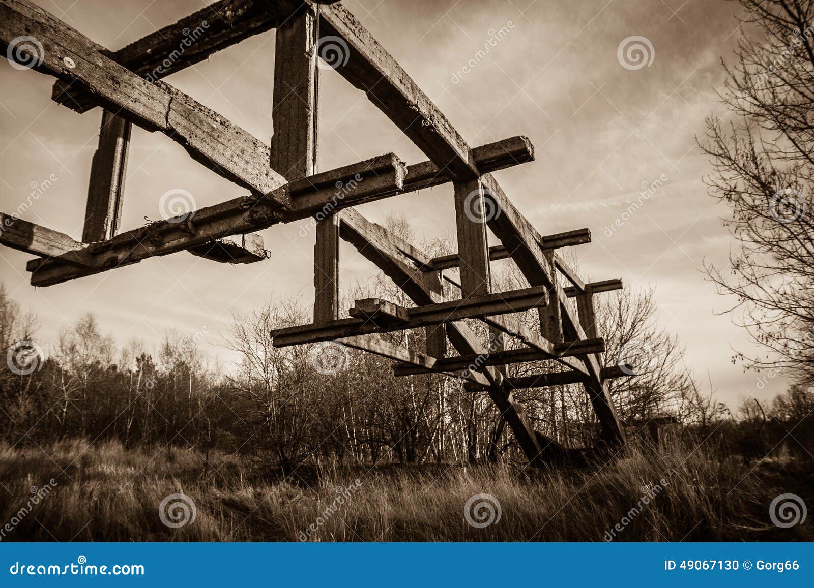 Abandoned factory building stock photo. Image of arched - 49067130