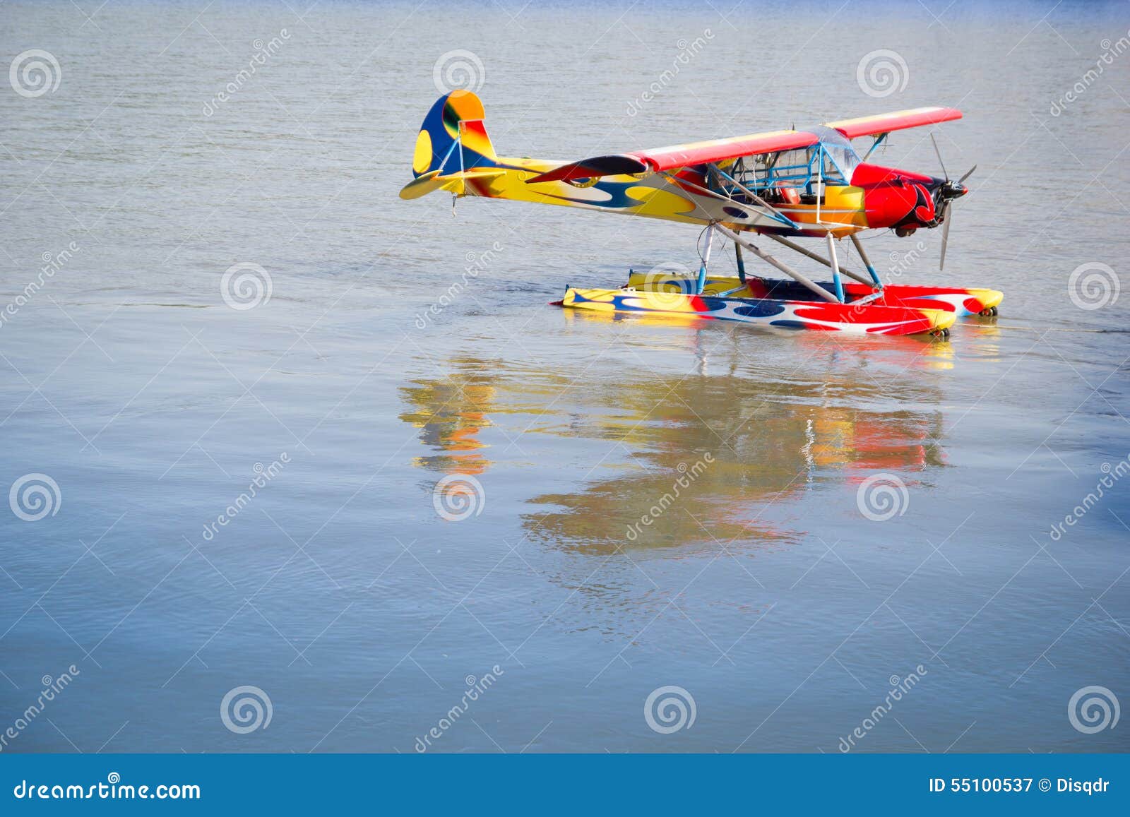 Hydro airplane on water stock image. Image of airplane - 55100537