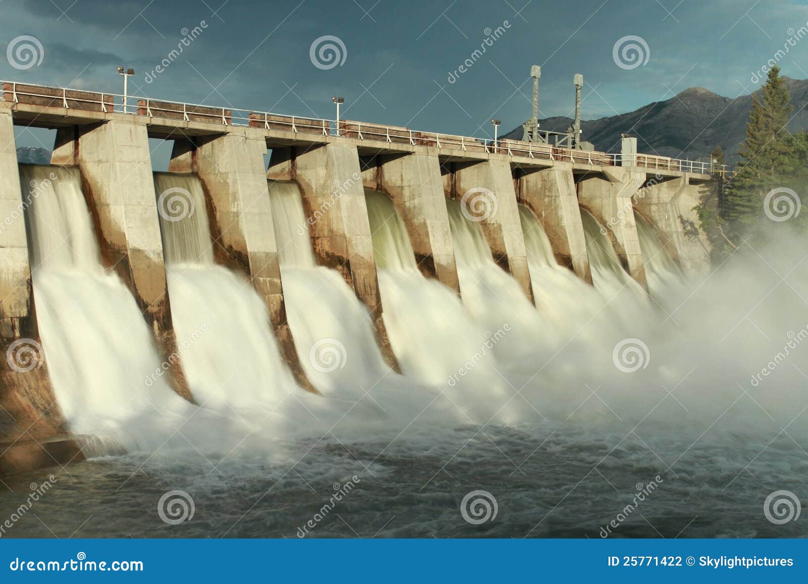 Hydro Dam Spillway stock photo. Image of sustainable - 25771422