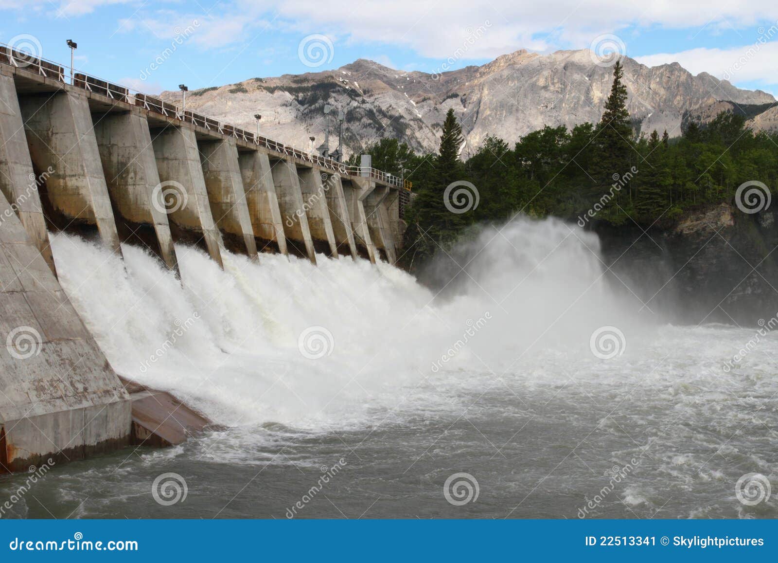 Hydro Electric Dam Spillway Stock Image - Image of sustainable, hydro ...