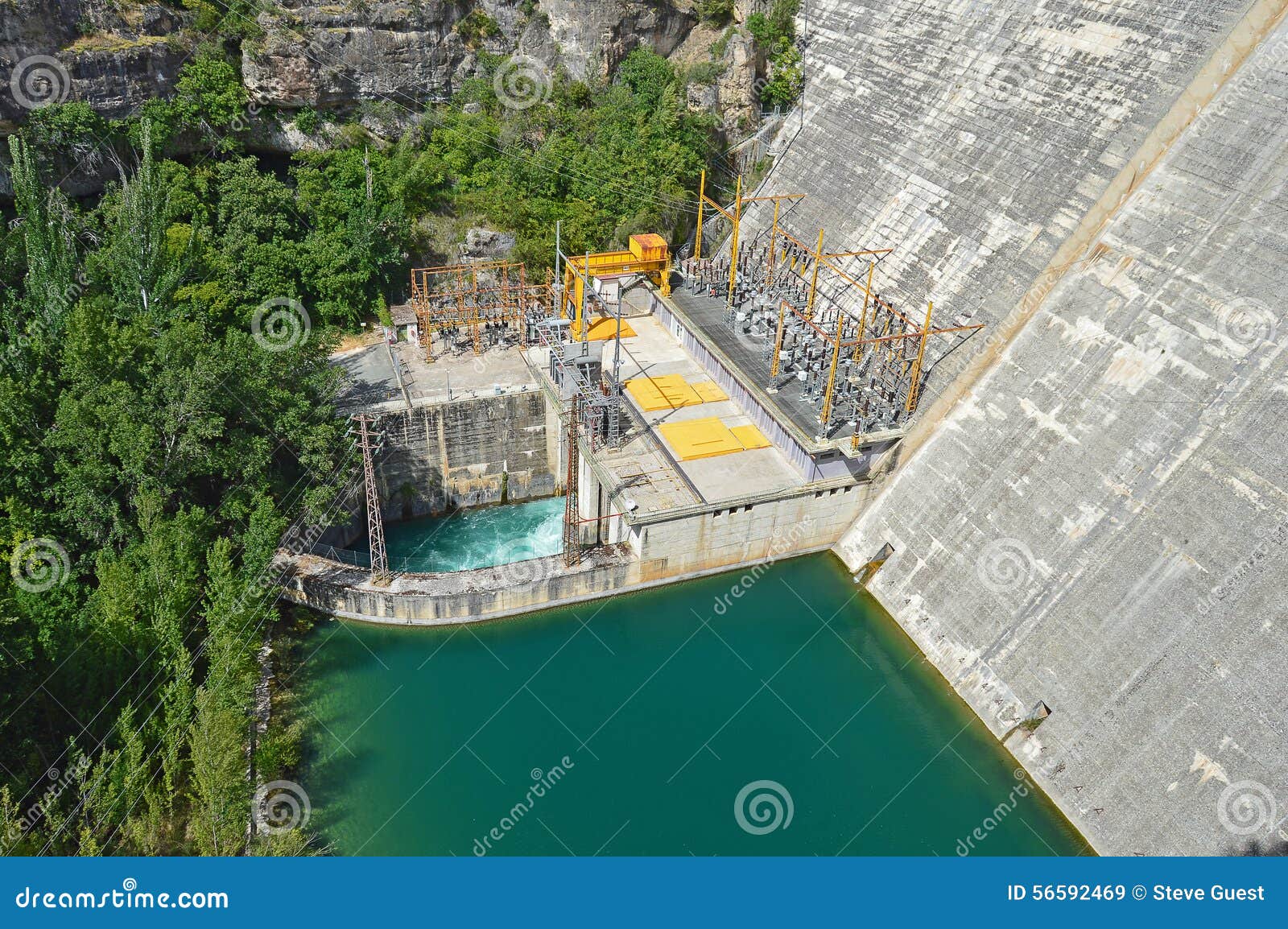 Hydro Electric Power Station Stock Image - Image of backdrop, cover ...