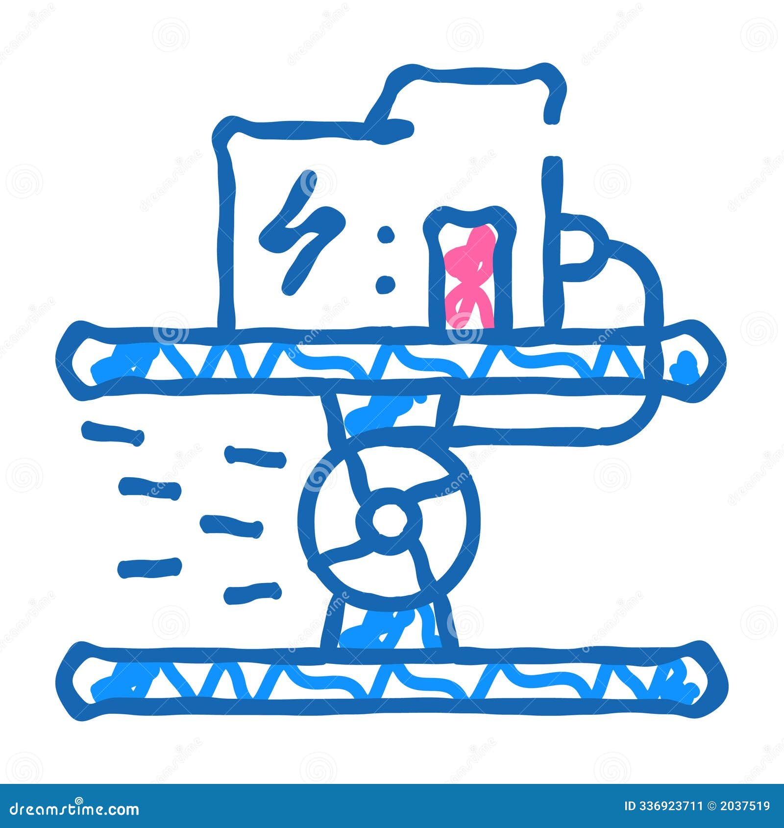 Hydro Generator Icon Doodle Illustration Stock Illustration ...