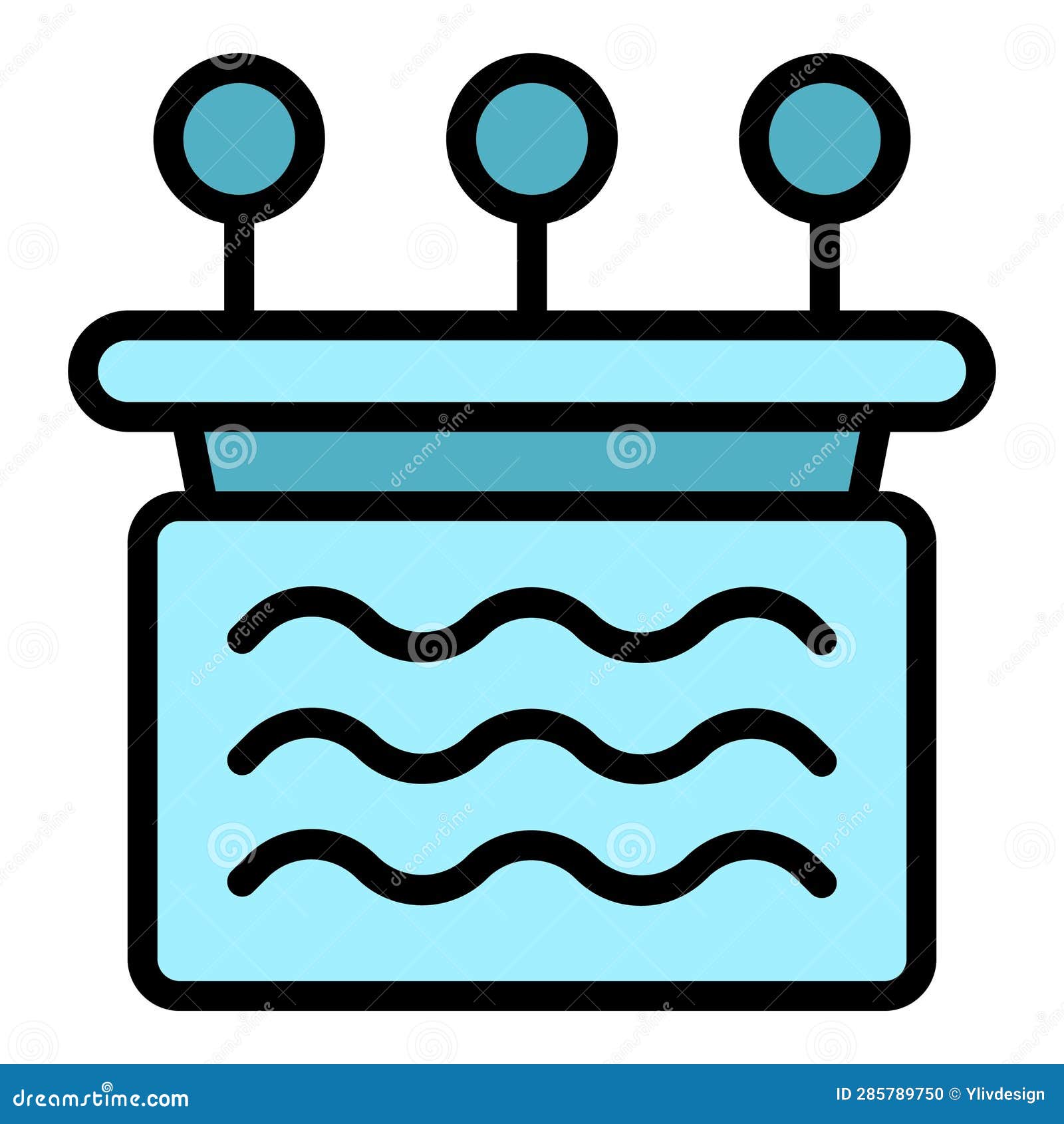 Leg Hydro Massage Icon Outline Vector. Physio Therapy | CartoonDealer ...