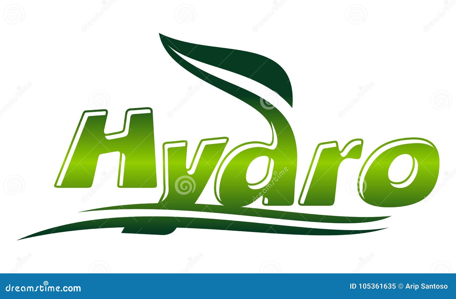 Hydro Pops Letter Emblem stock vector. Illustration of hydro - 105361635