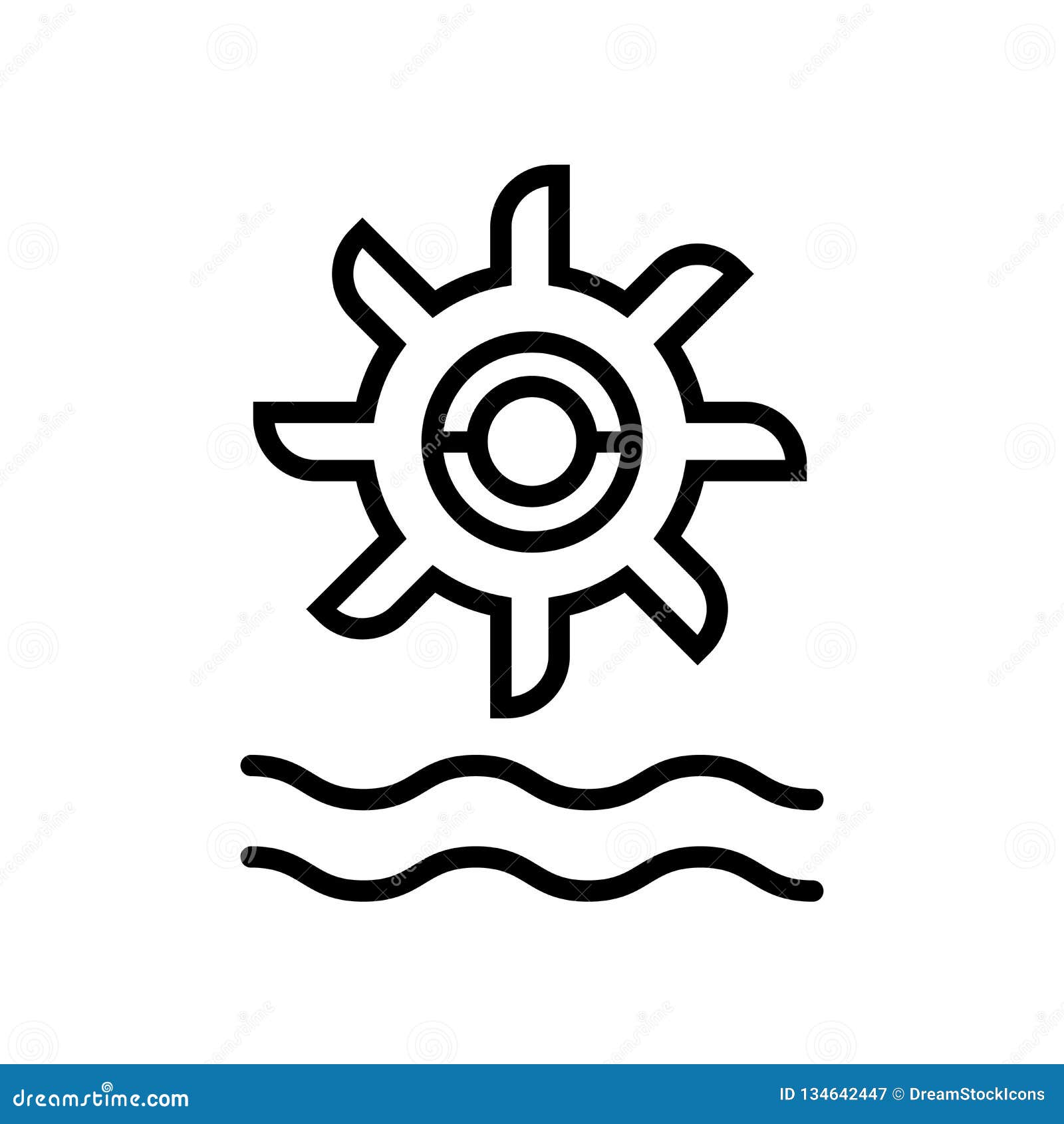 Hydro Power Icon Vector Isolated on White Background, Hydro Power Sign ...