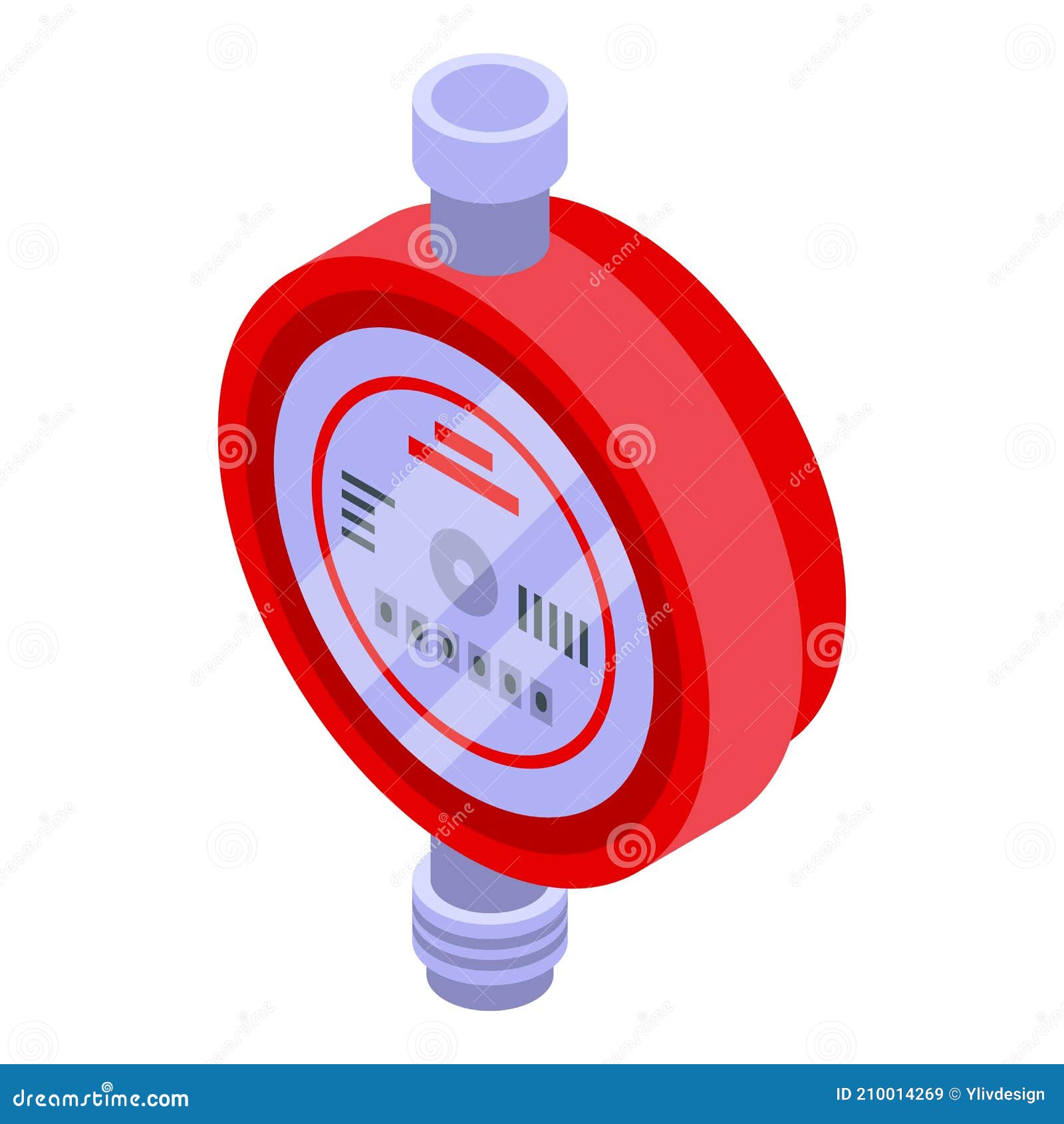 Hydro Power Meter Icon, Isometric Style Stock Vector - Illustration of ...