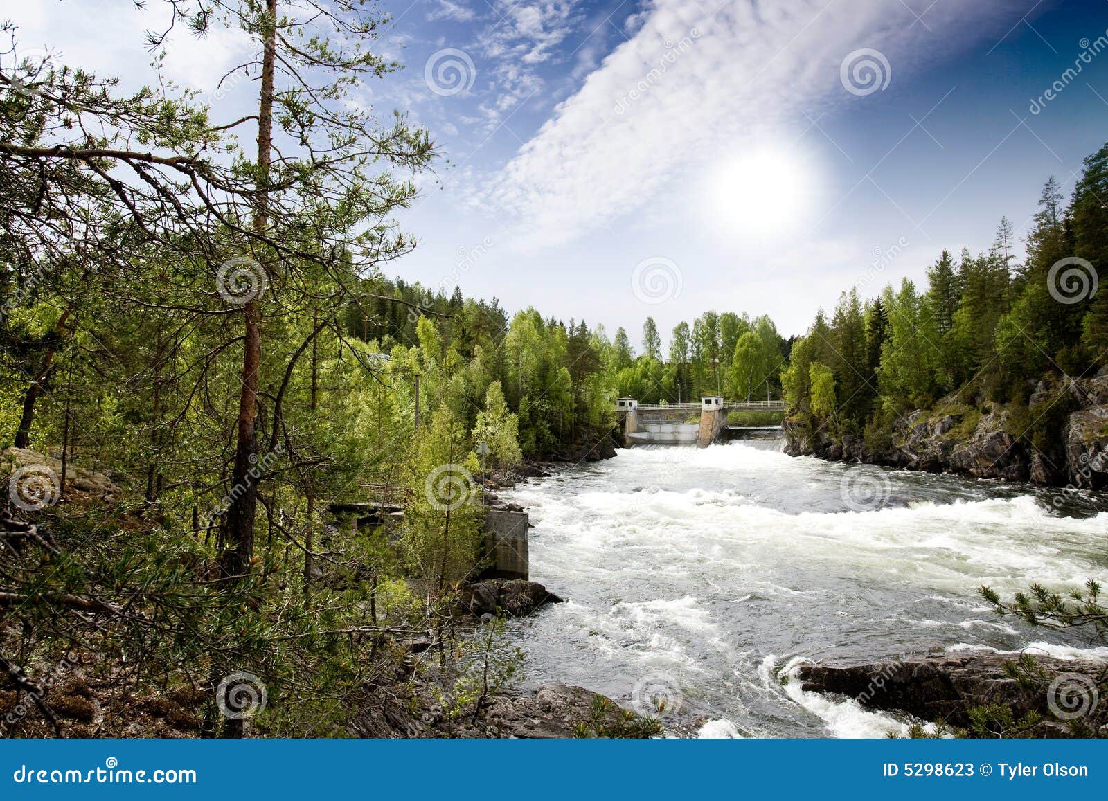 Hydro Power River stock image. Image of hydro, renewable - 5298623