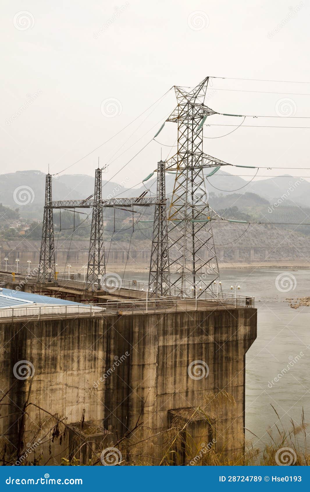 Hydro power tower stock image. Image of station, hydro - 28724789