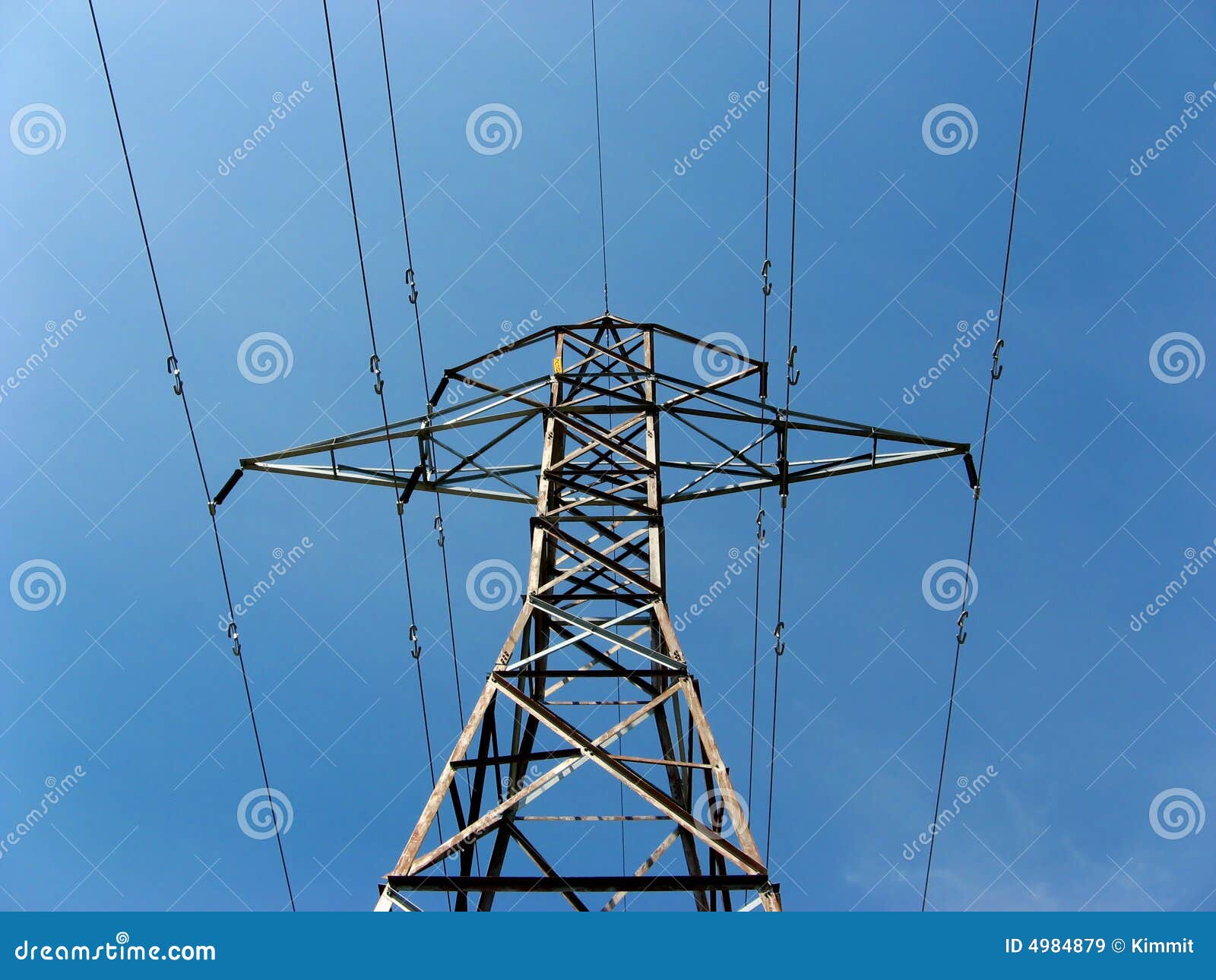 Hydro Tower stock image. Image of utility, steel, electric - 4984879
