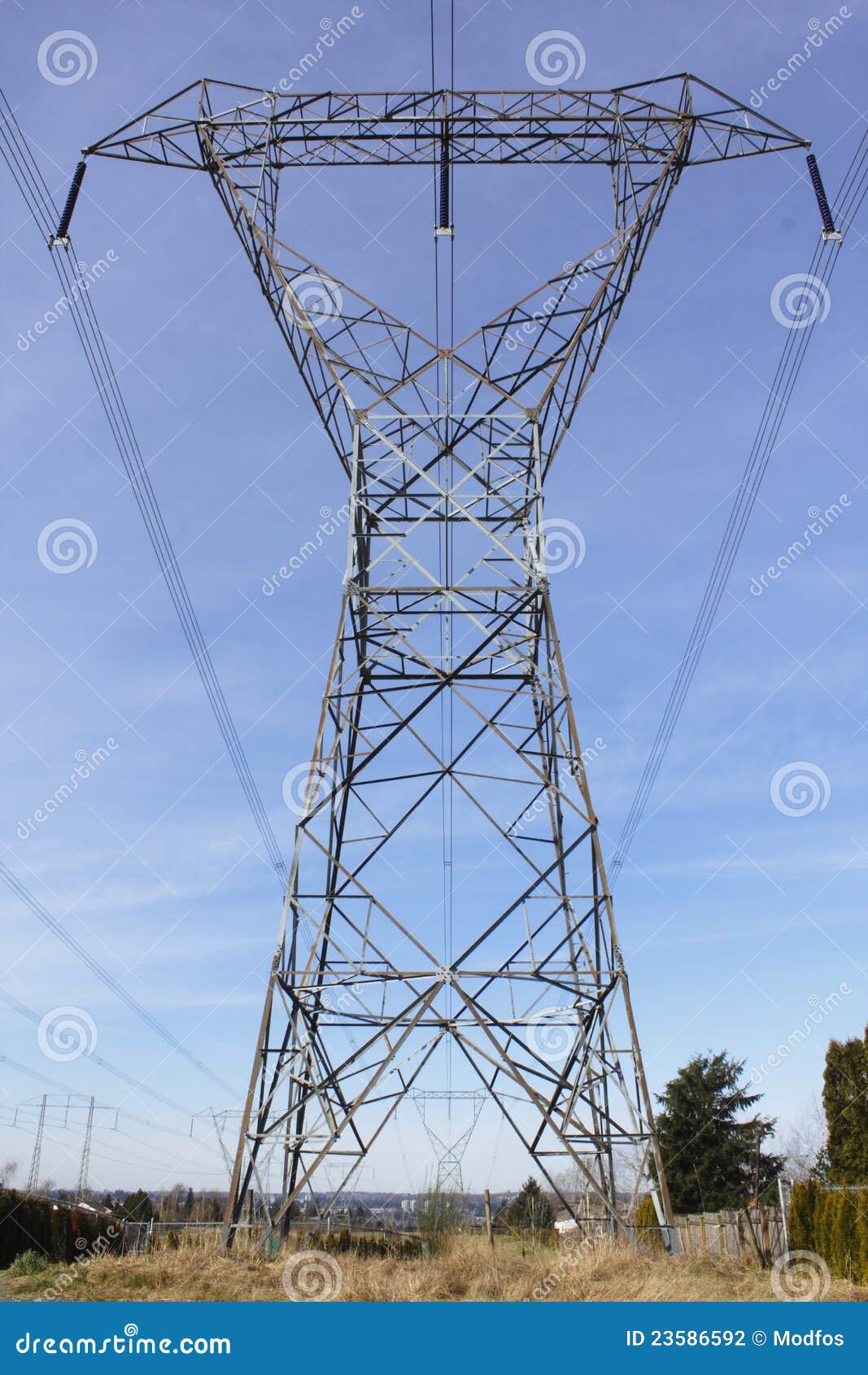 Hydro Transmission Tower stock photo. Image of electricity - 23586592
