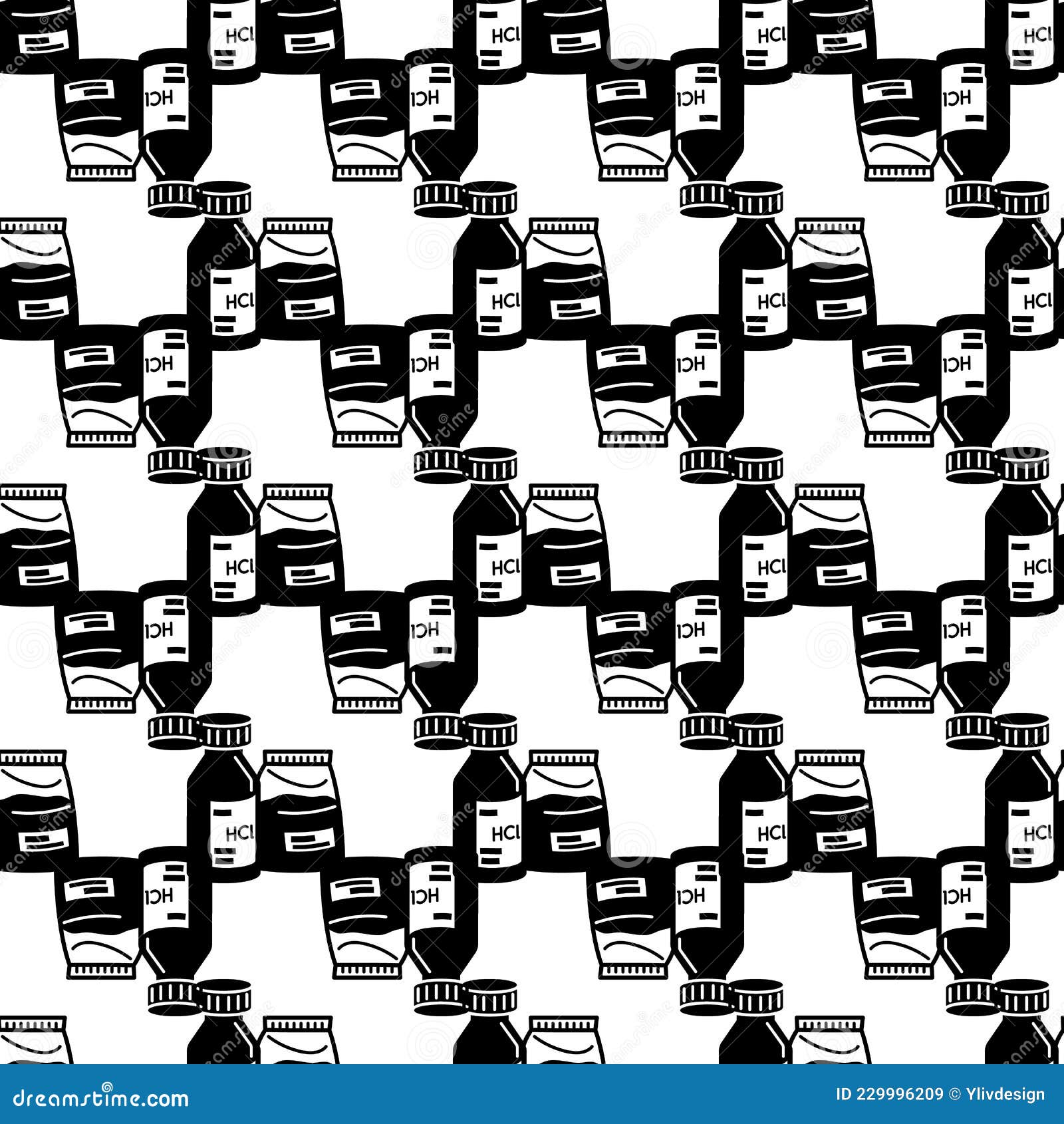 Hydrochloric Acid Pattern Seamless Vector Stock Vector - Illustration ...