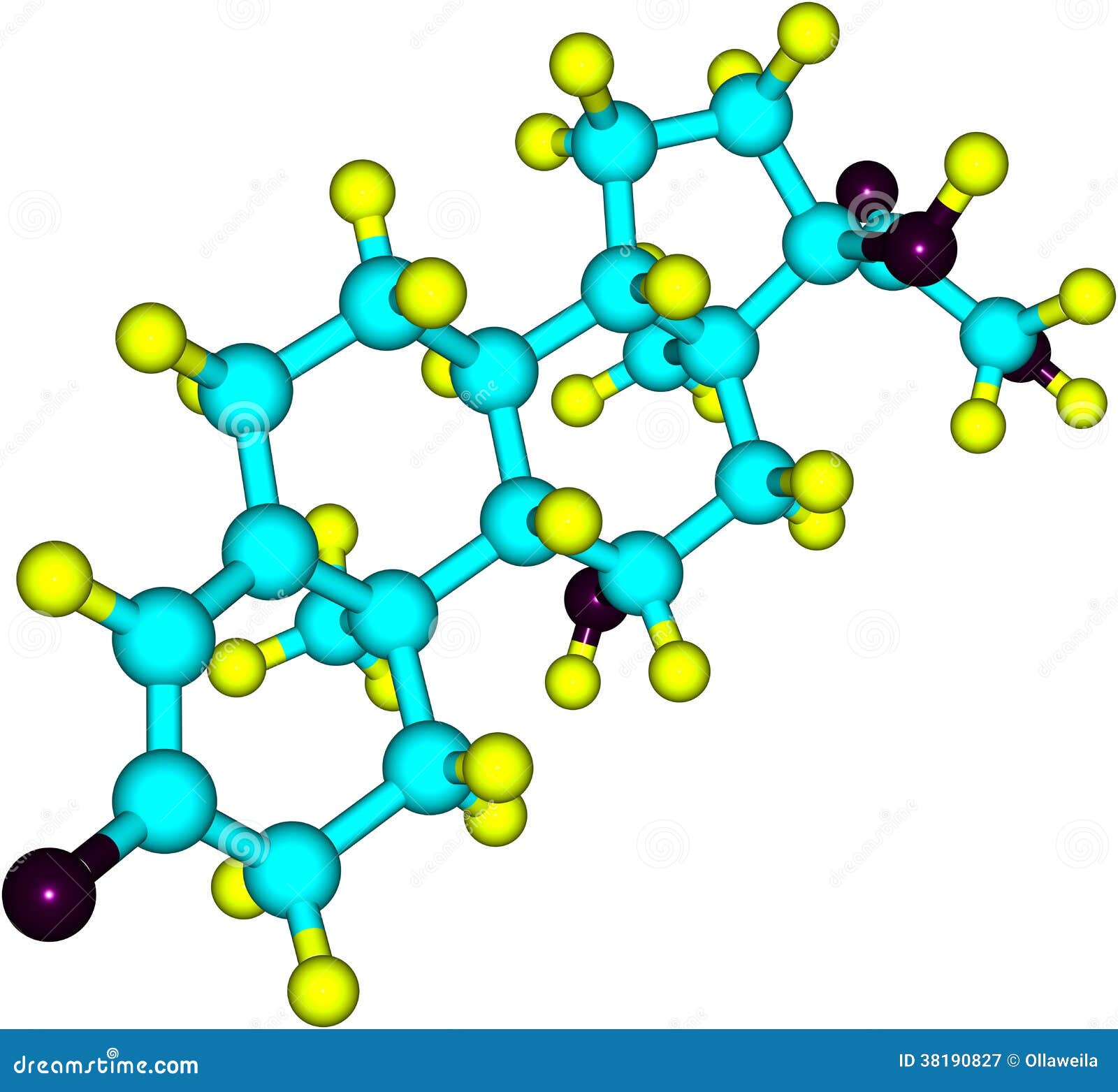 Hydrocortisone Molecular Structure Royalty-Free Stock Photography ...
