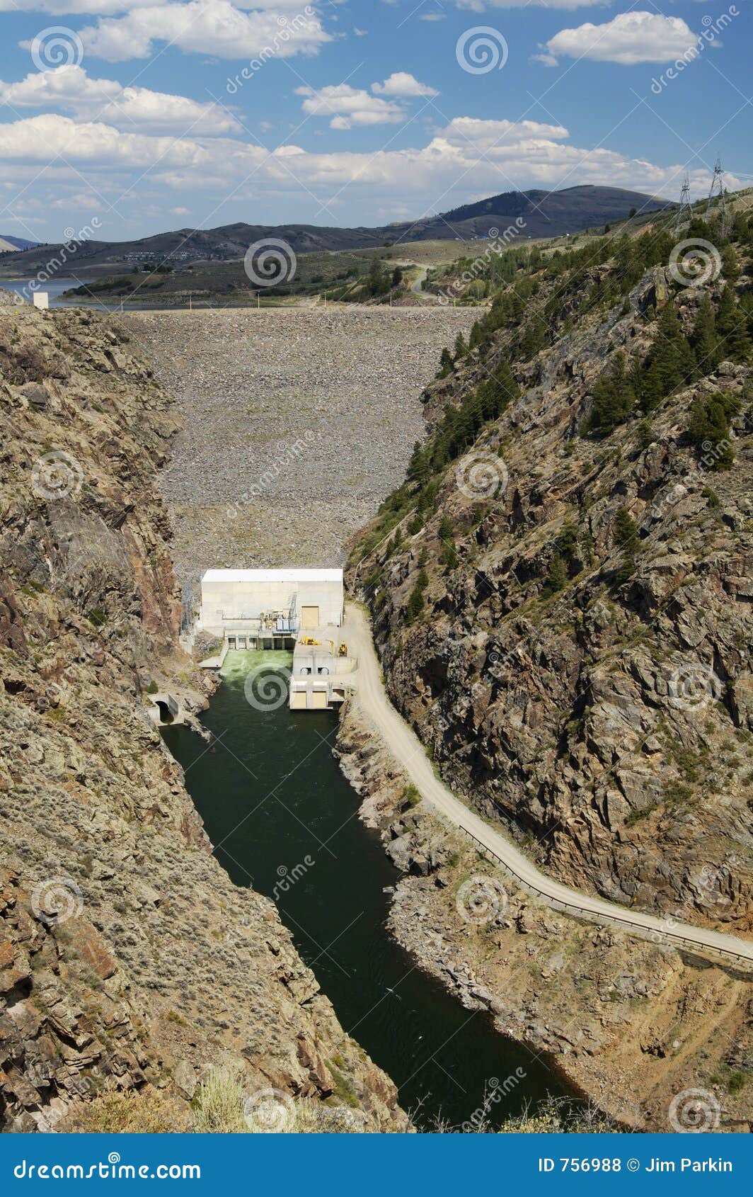 Hydroelectric Dam stock photo. Image of generator, generating - 756988