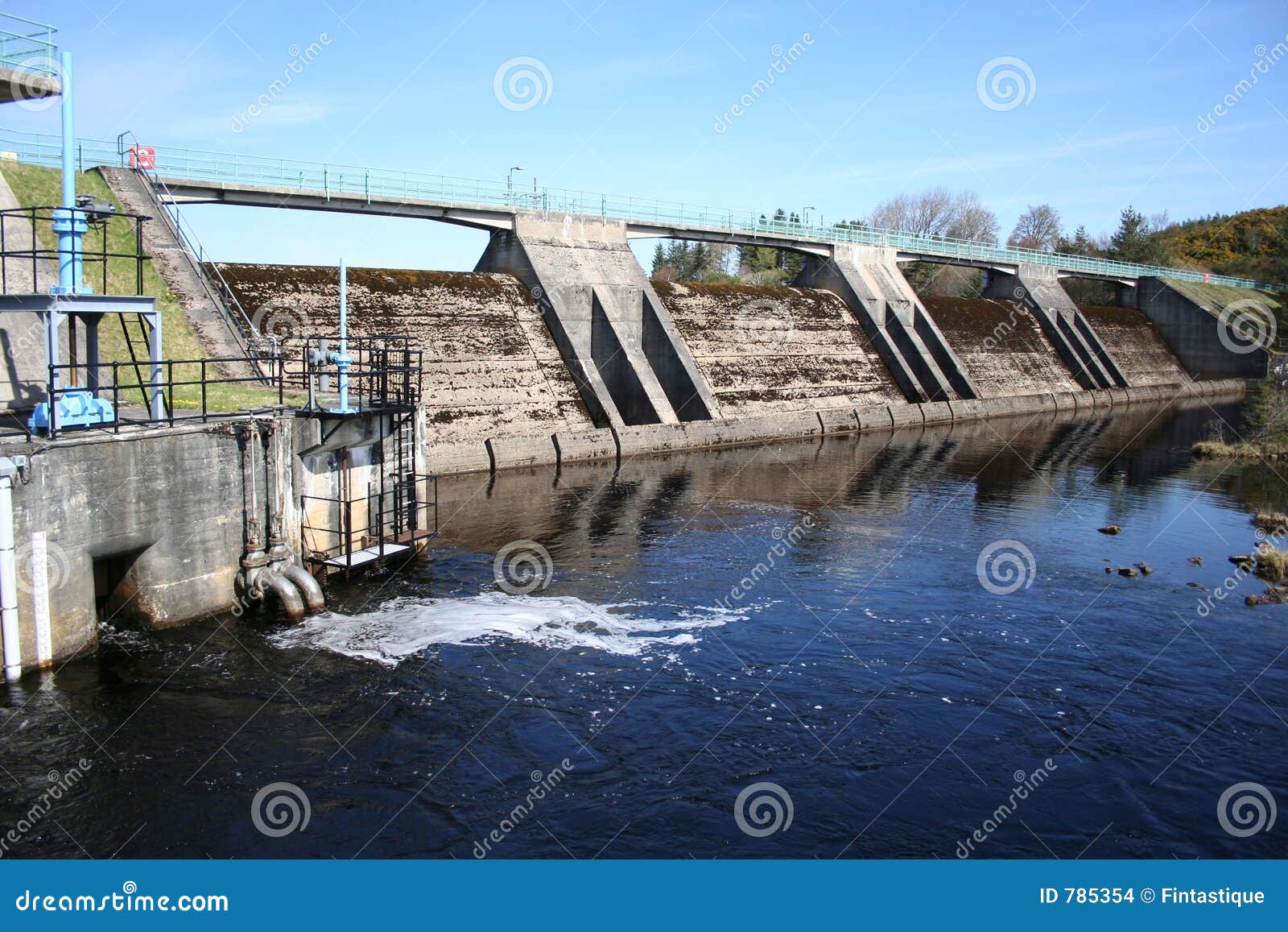 Hydroelectric dam stock photo. Image of concrete, hydro - 785354