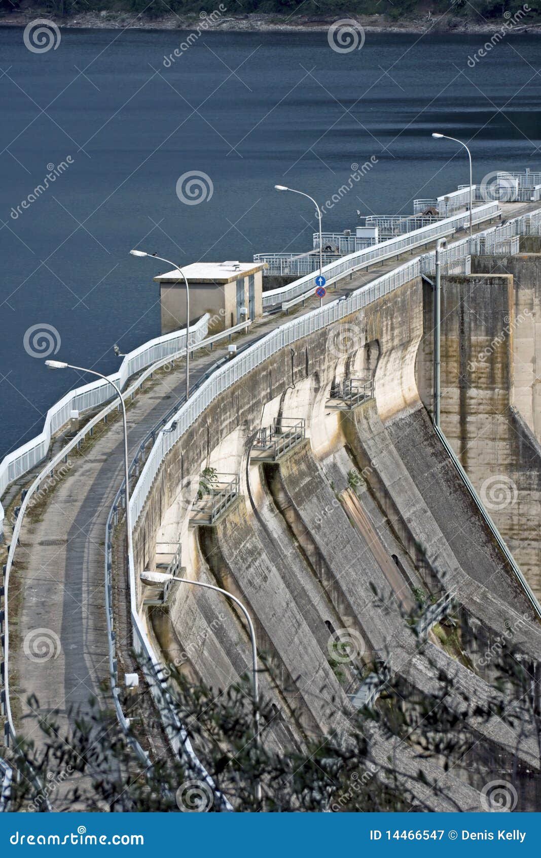 Hydroelectric Dam on Lake Corbara, Italy Stock Image - Image of ...