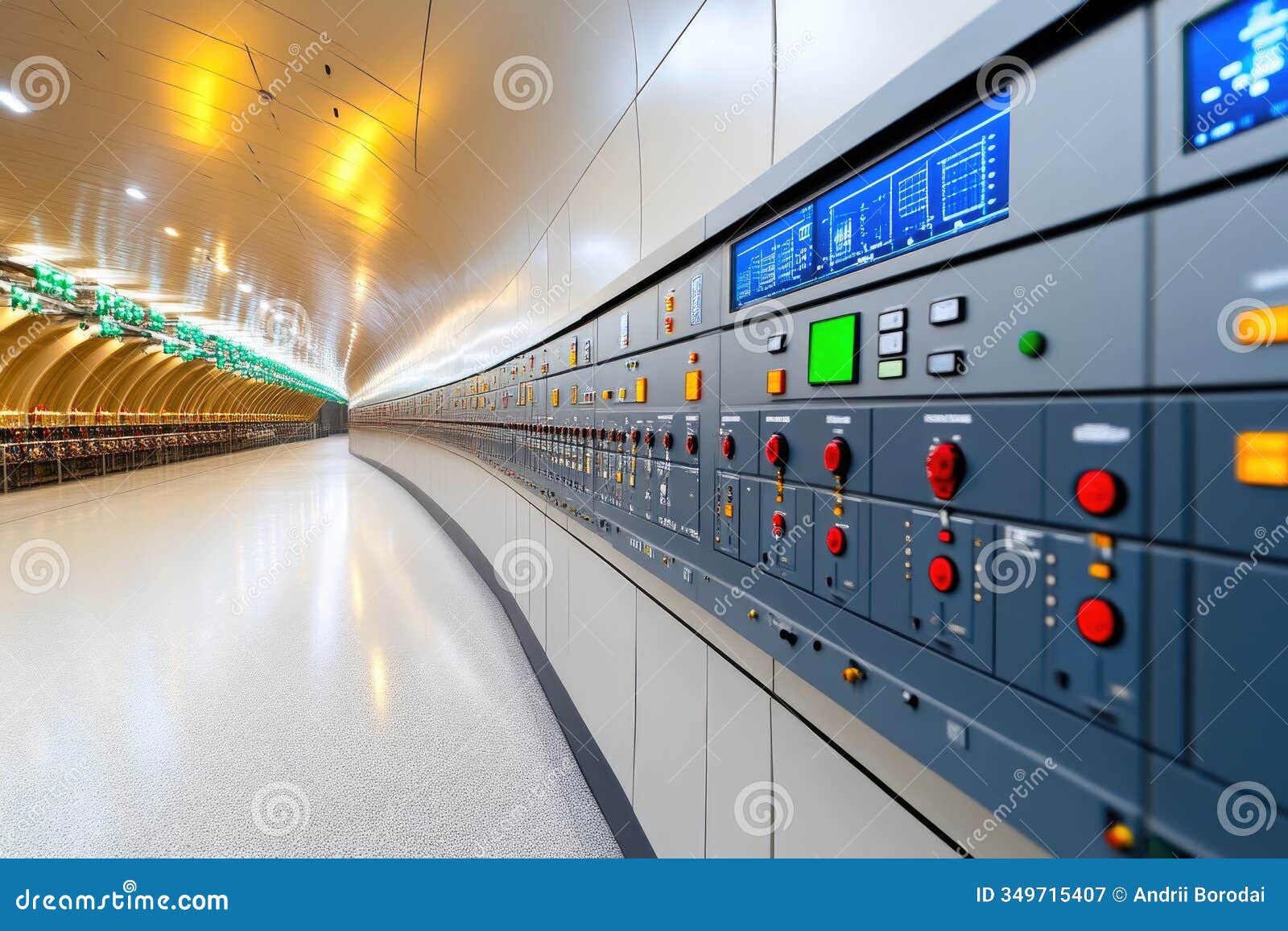 Hydroelectric Energy Management Control System. Stock Illustration ...