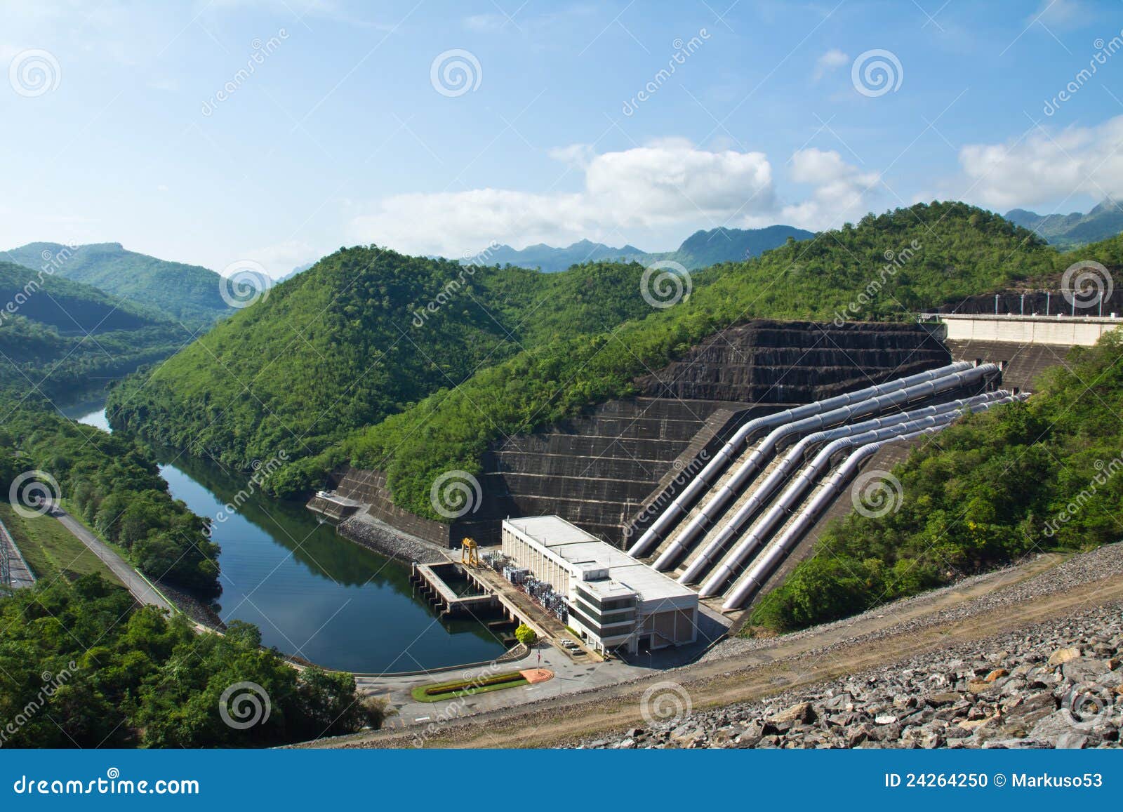 Hydroelectric power plant stock photo. Image of electricity - 24264250