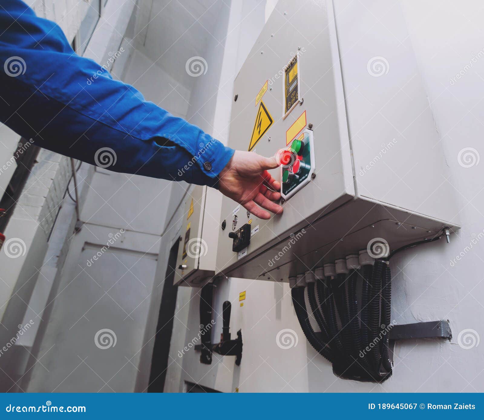 Hydroelectric Power Plant Panel Control. Electrical Equipment Stock ...
