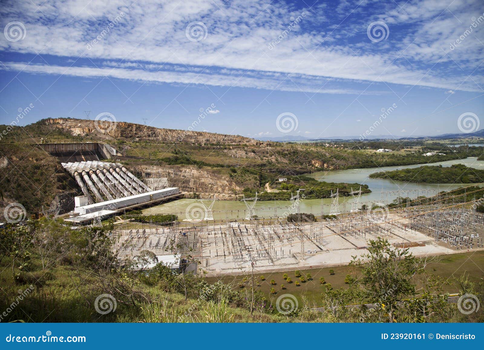 Hydroelectric Power Station Stock Image - Image of line, brazil: 23920161