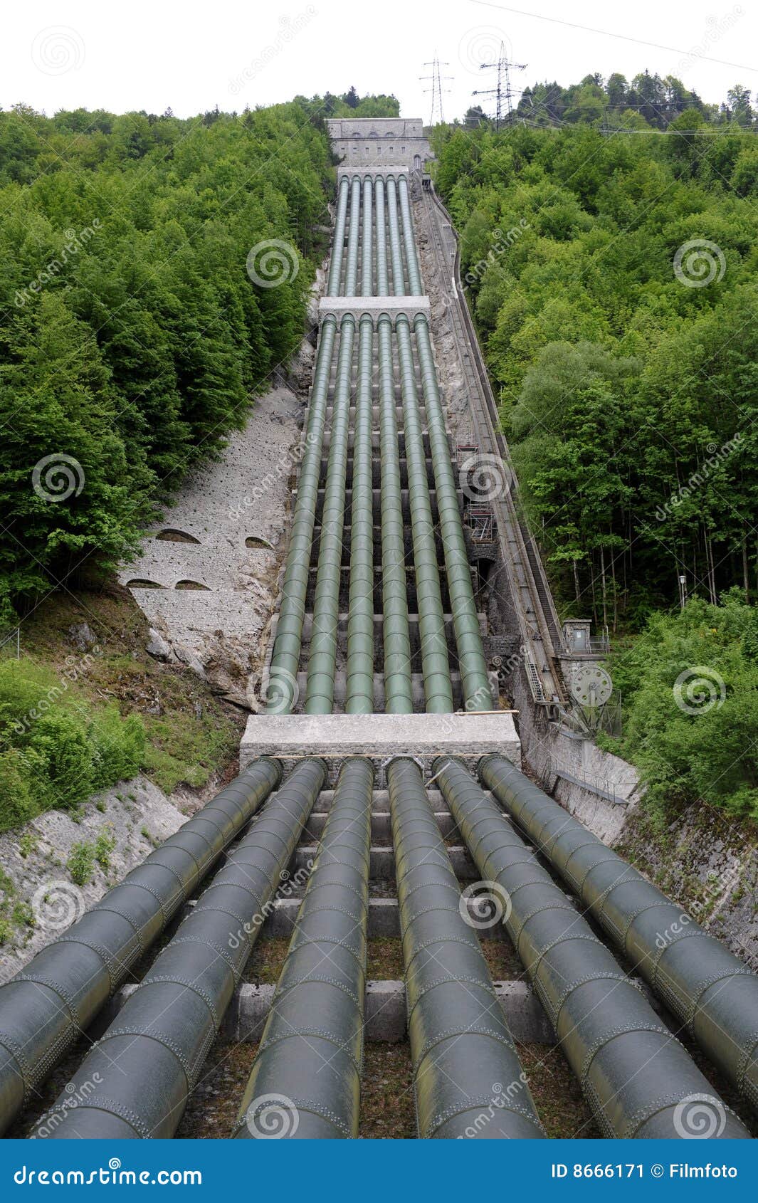 Hydroelectric Power Station Stock Image - Image of hill, energy: 8666171