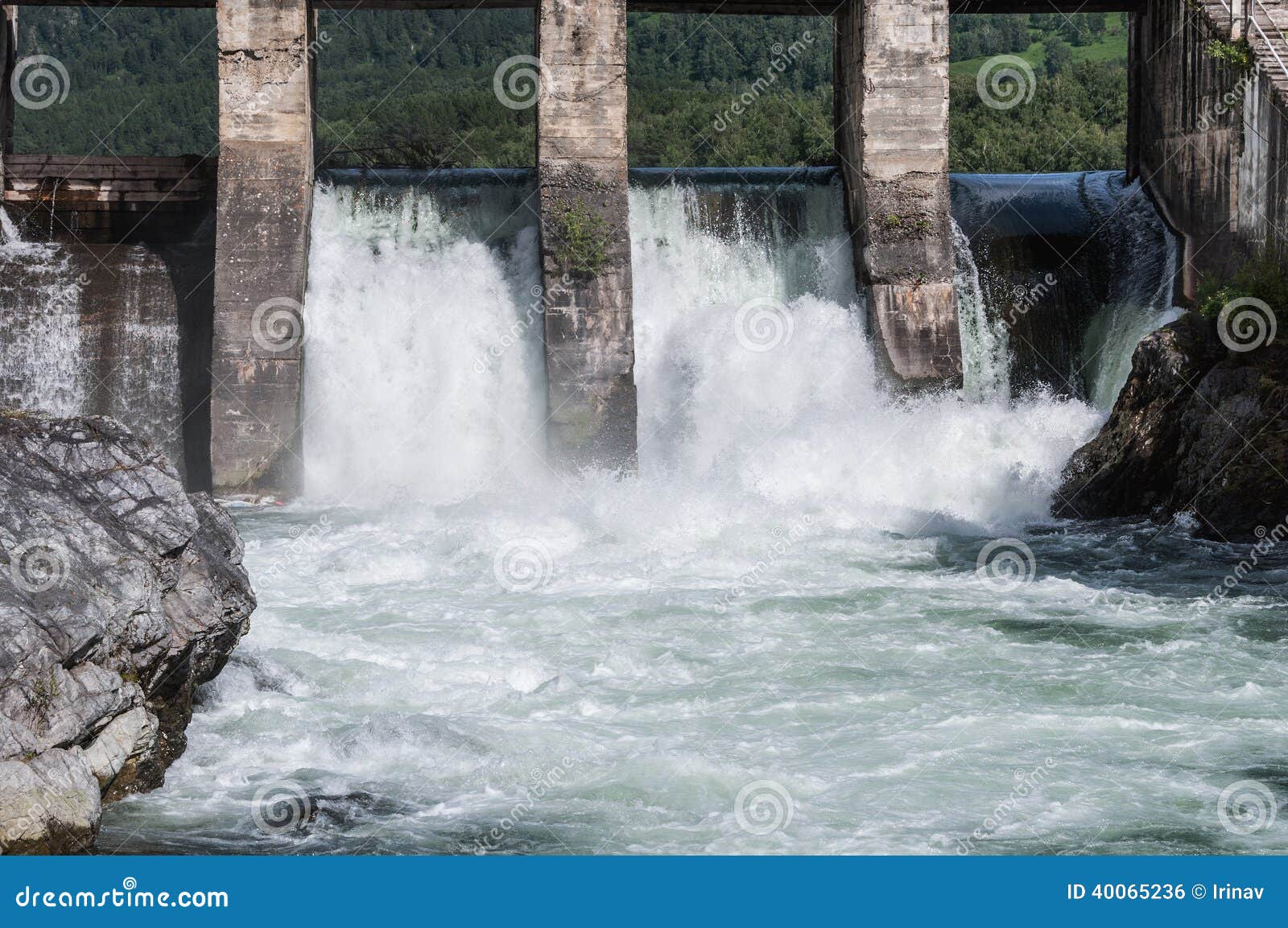 Hydroelectric Power Station Water Flow Stock Photo - Image of turbine ...