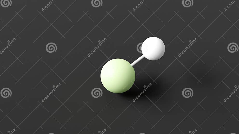 Hydrofluoric Acid Molecular Structure, Solution Hydrogen Fluoride, Ball ...