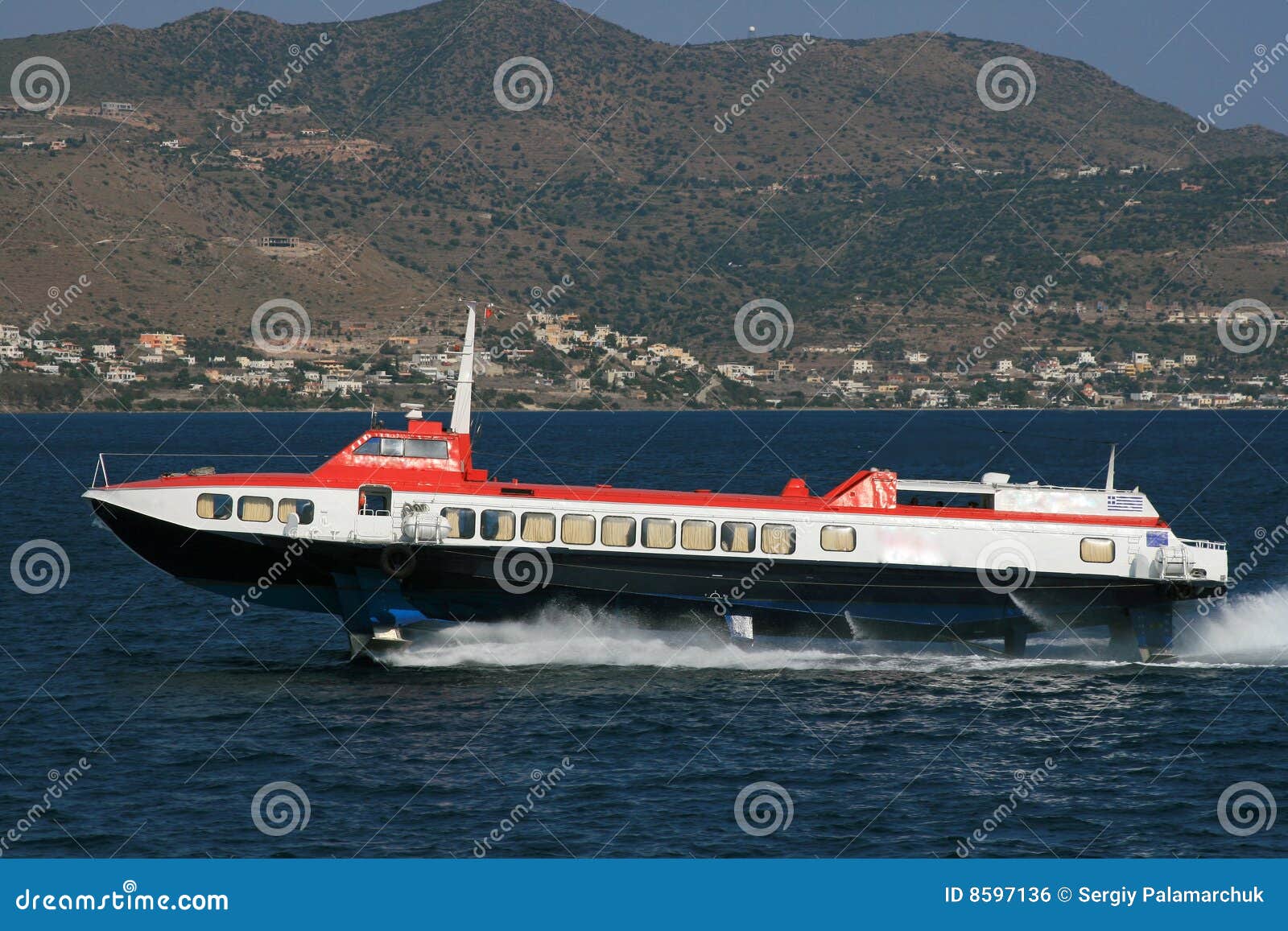 Hydrofoil stock photo. Image of speed, greek, water, greece - 8597136
