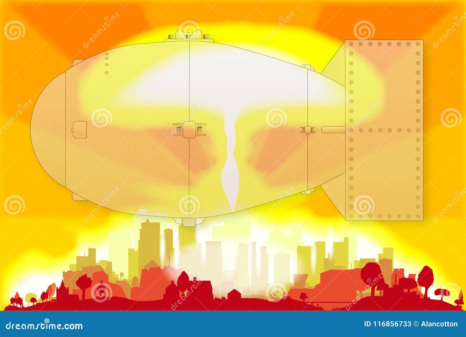 Hydrogen Bomb Exploded Royalty-Free Stock Image | CartoonDealer.com ...
