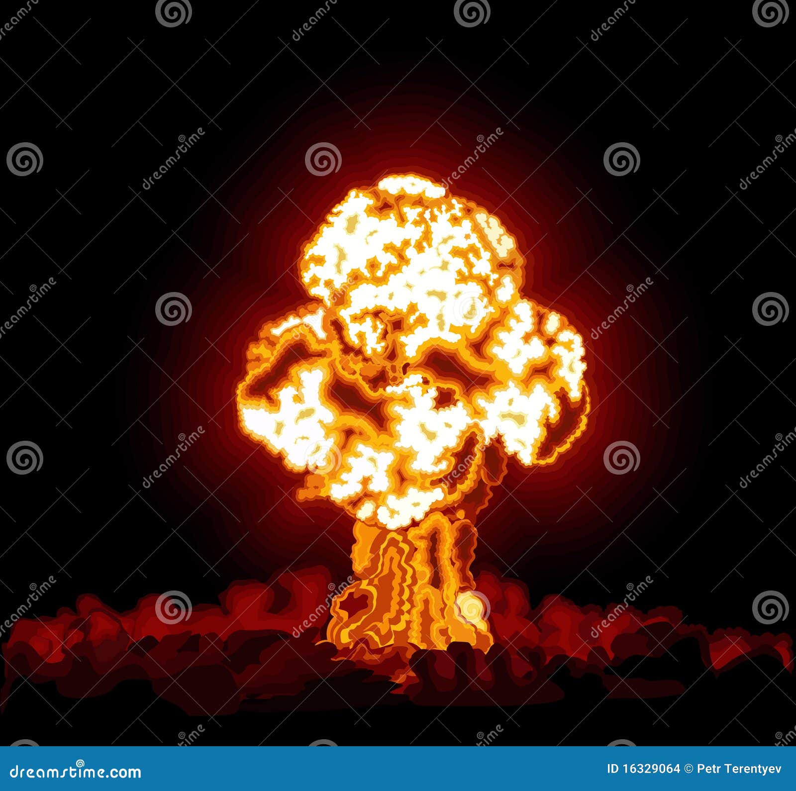 Hydrogen Bomb Exploded Royalty-Free Stock Image | CartoonDealer.com ...
