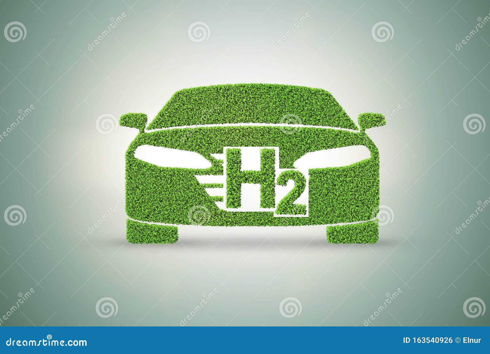 Hydrogen Car Concept - 3d Rendering Stock Illustration - Illustration ...