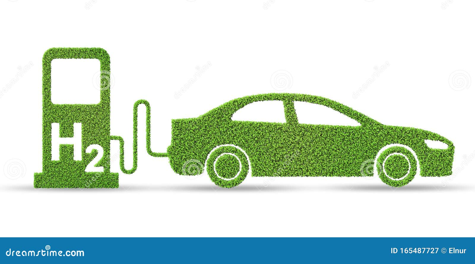 Hydrogen Car Concept - 3d Rendering Stock Illustration - Illustration ...