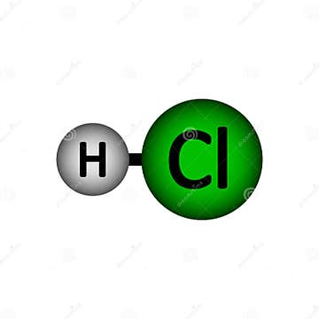 Hydrogen Chloride Molecule Icon Stock Illustration - Illustration of ...
