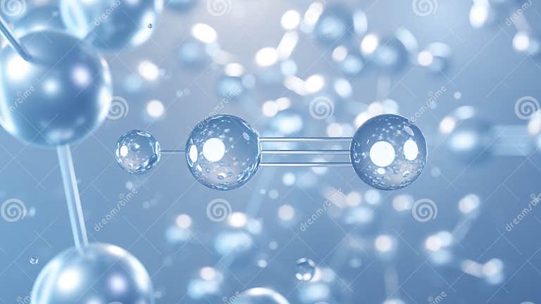 Hydrogen Cyanide Molecular Structure 3d, Flat Model, Prussic Acid ...
