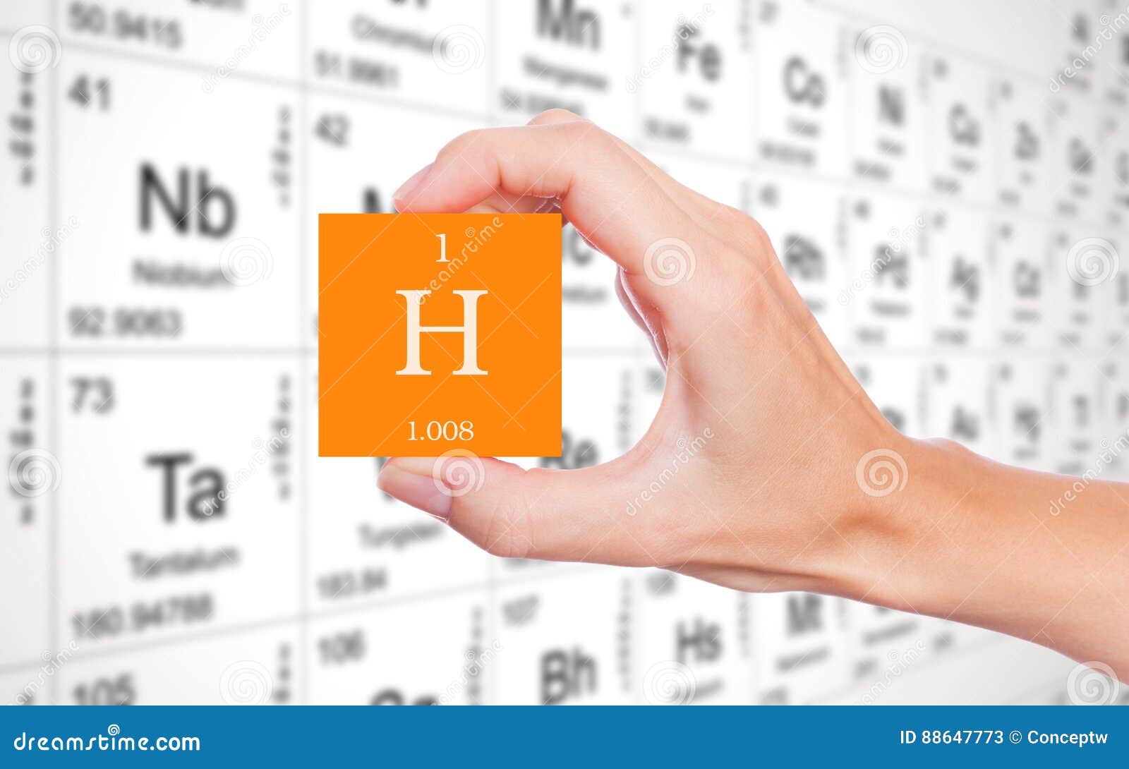 Hydrogen element symbol stock image. Image of background - 88647773