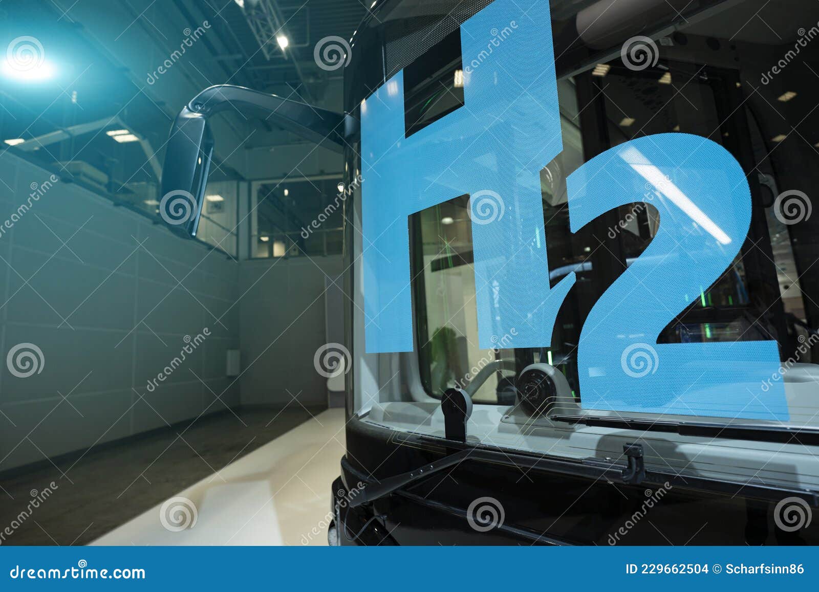 Hydrogen fuel cell bus editorial stock image. Image of environment ...